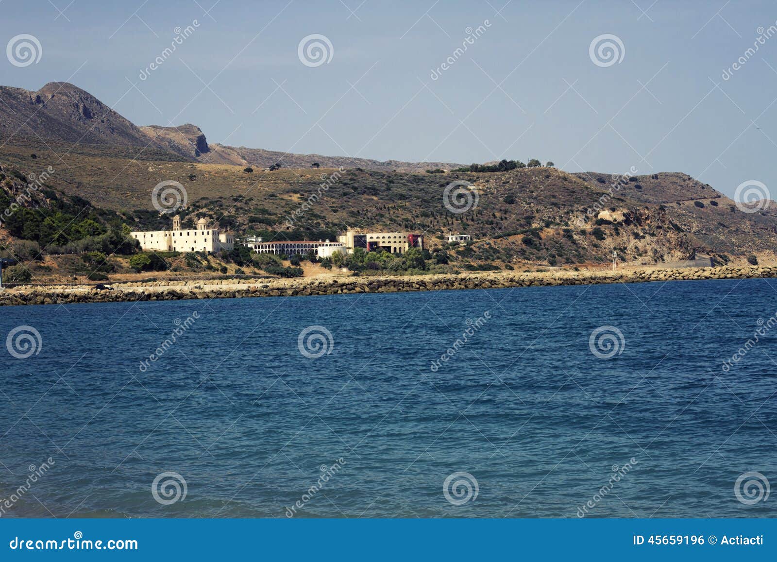 The beach of Kolymvari stock photo. Image of resort, greek - 45659196