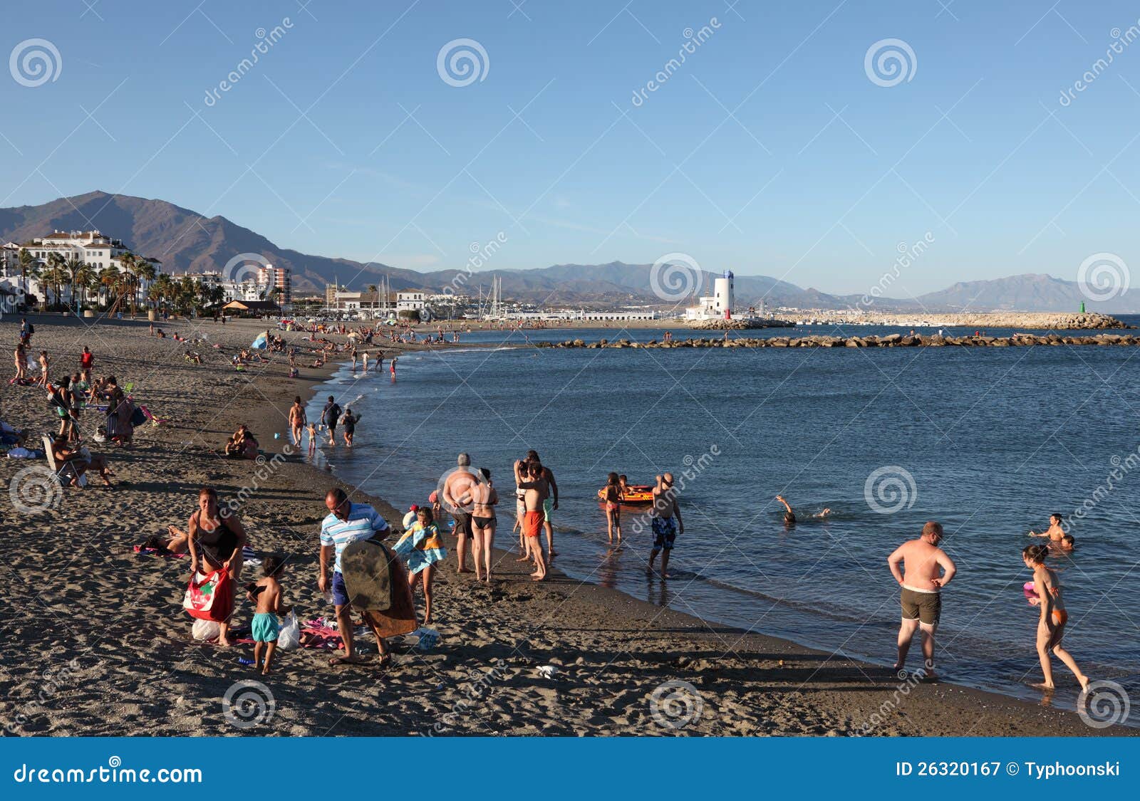 Beach of La Duquesa, Andalusia Spain Editorial Photography - Image of ...