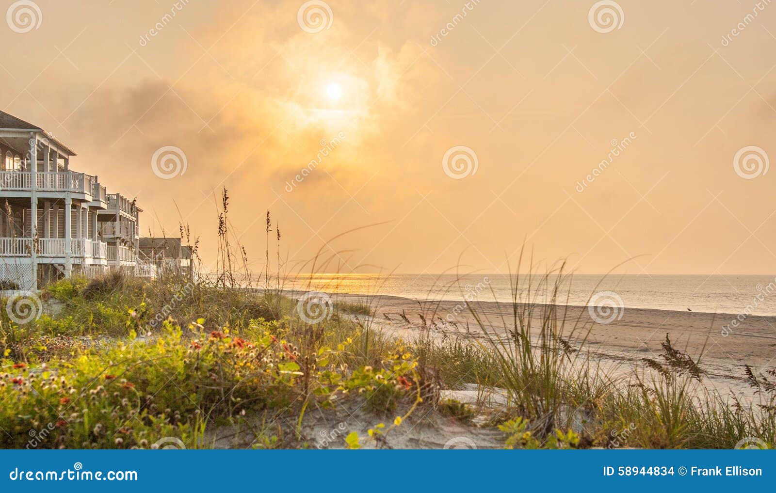Beach landscape stock photo. Image of ocean, front, beach - 58944834