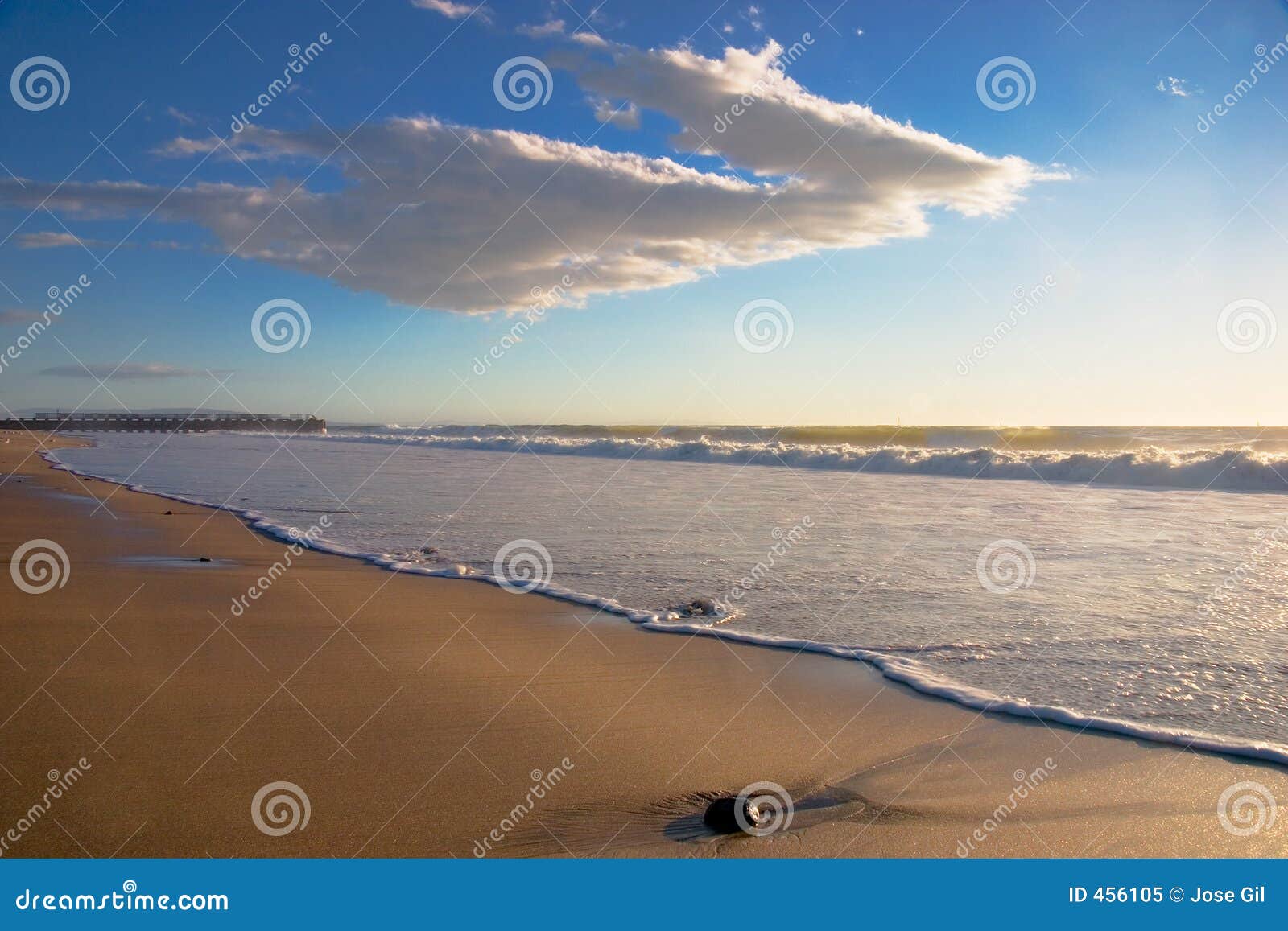 Beach Landscape with Rock Horizontal Stock Image - Image of hawaii ...
