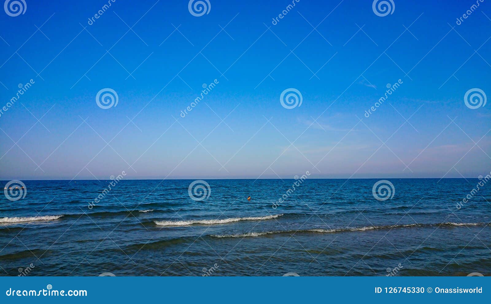 Beach landscape and sky stock photo. Image of blue, landscape - 126745330
