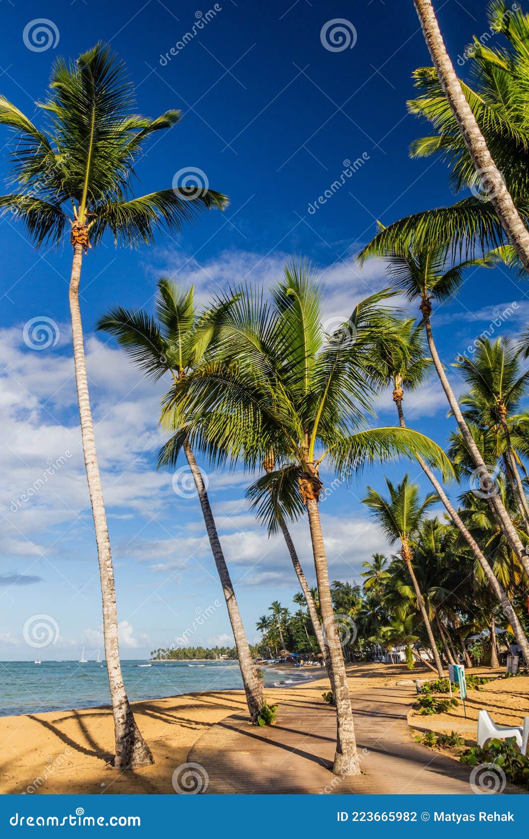Beach in Las Terrenas, Dominican Republ Stock Photo - Image of coast ...
