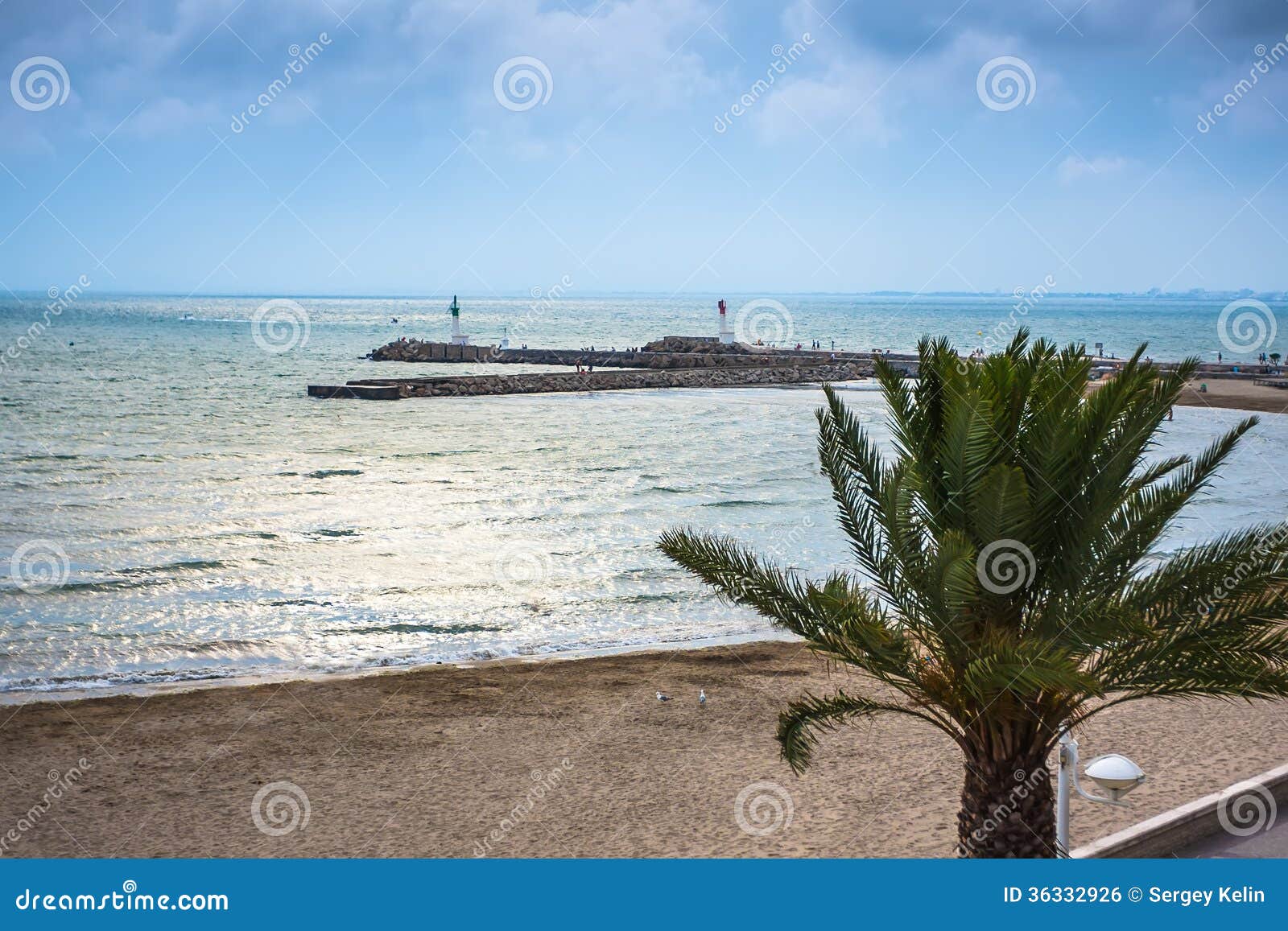 Beach of the Le Grau Du Roi, Languedoc Roussillon Stock Photo - Image ...