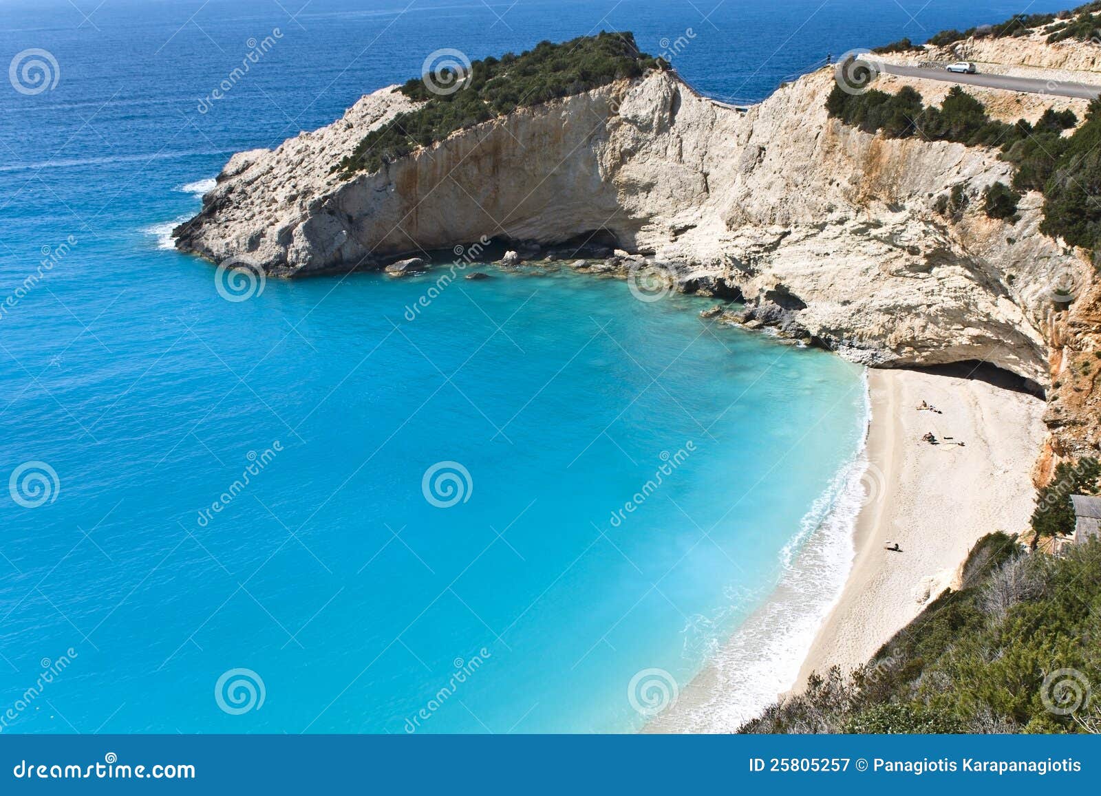 Beach at Lefkada Island in Greece. Stock Image - Image of lefkas ...