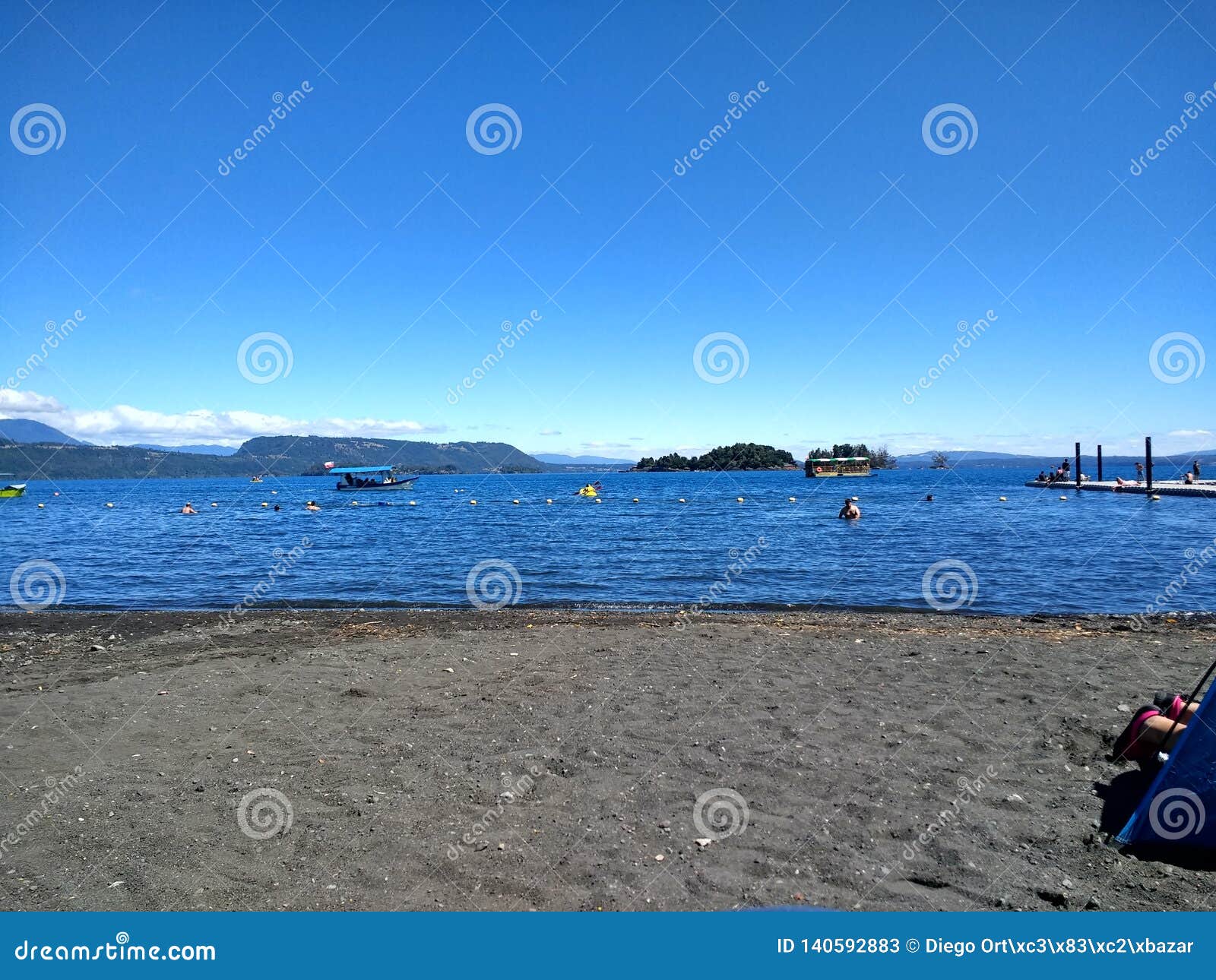 Beach Lican-ray 4 stock image. Image of licanray, araucania - 140592883