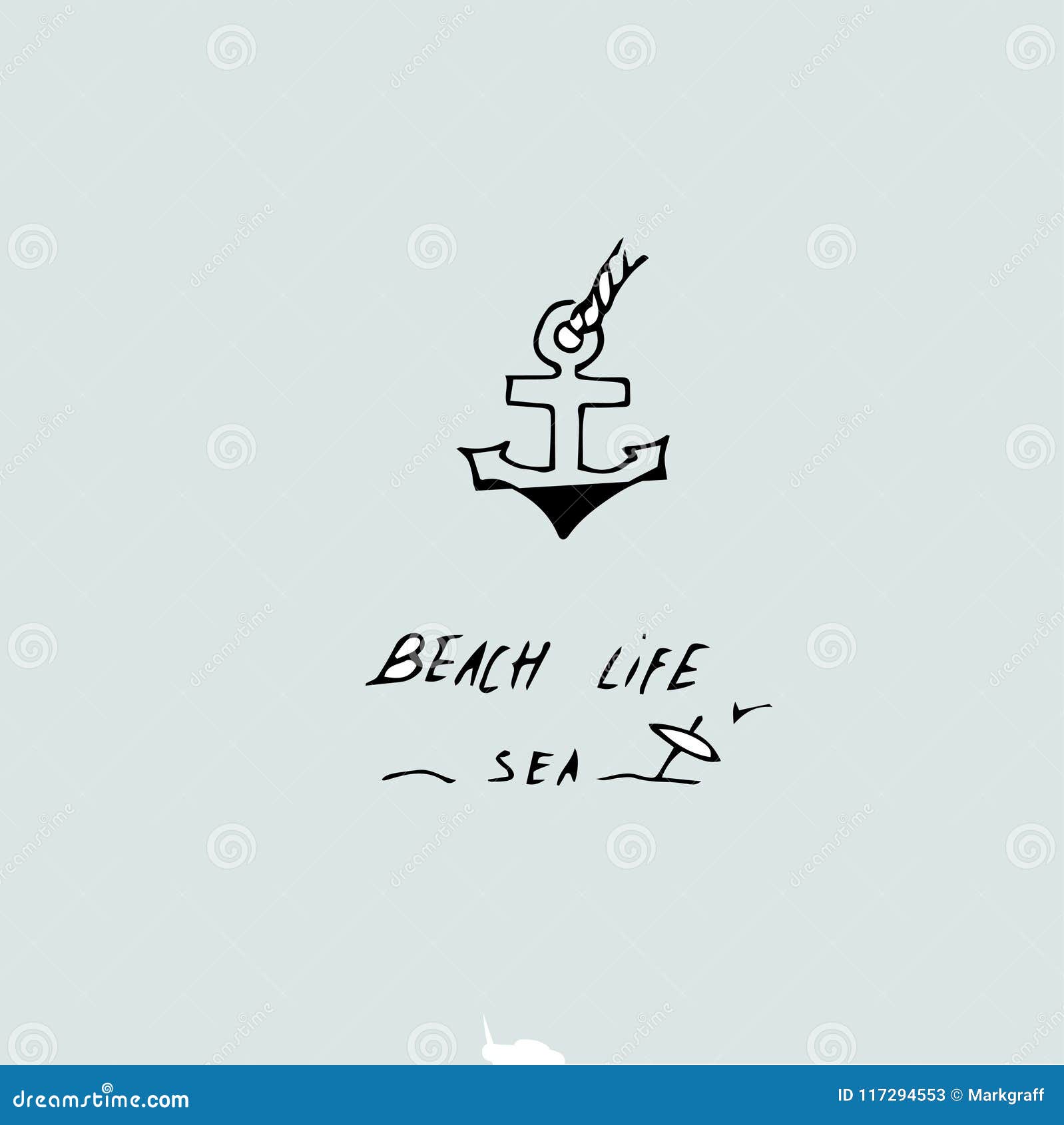 Beach Life, Vector Illustration Stock Vector - Illustration of graphic ...