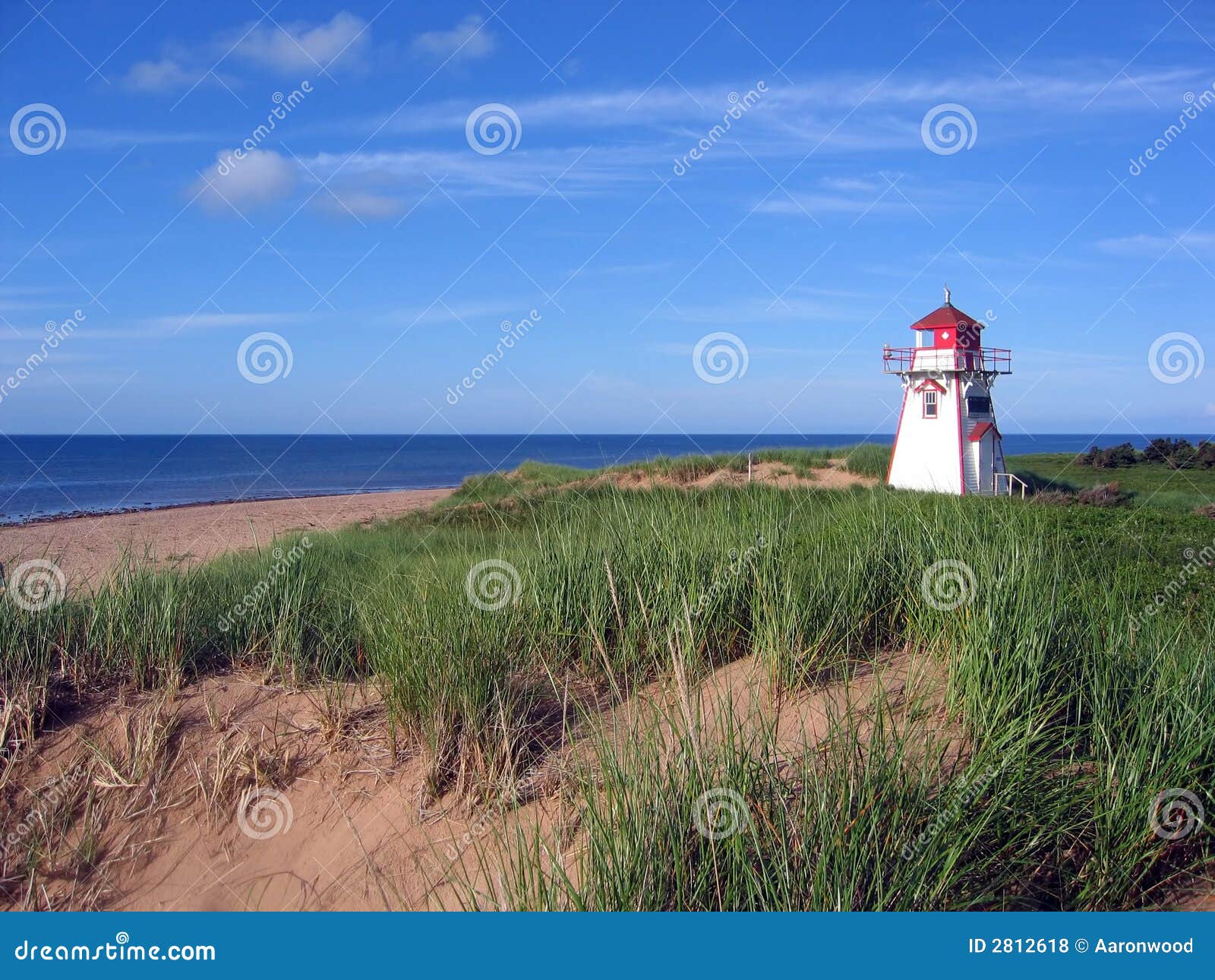 Beach Lighthouse stock photo. Image of beach, clouds, nature - 2812618