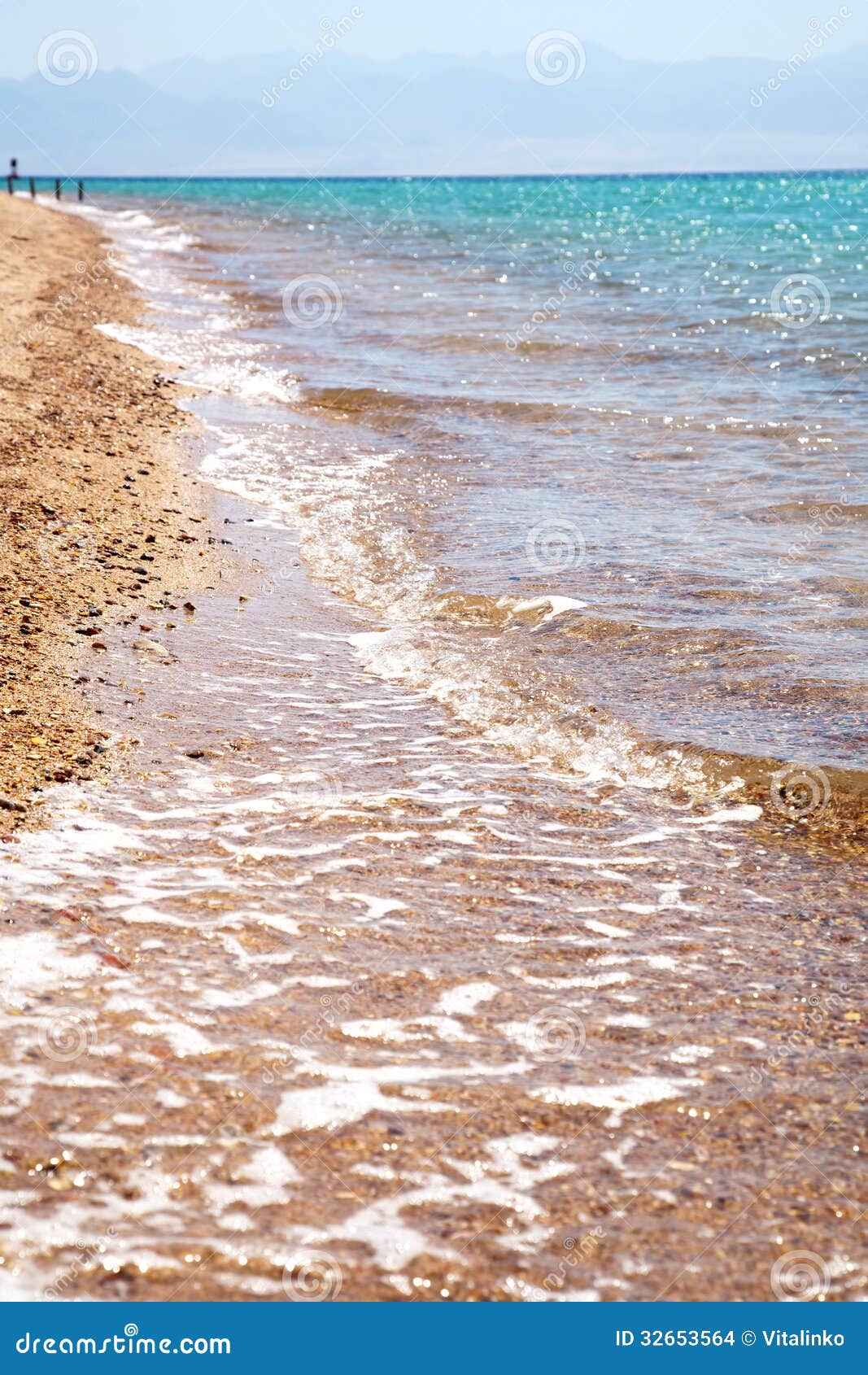 The beach line. stock photo. Image of beautiful, sand - 32653564