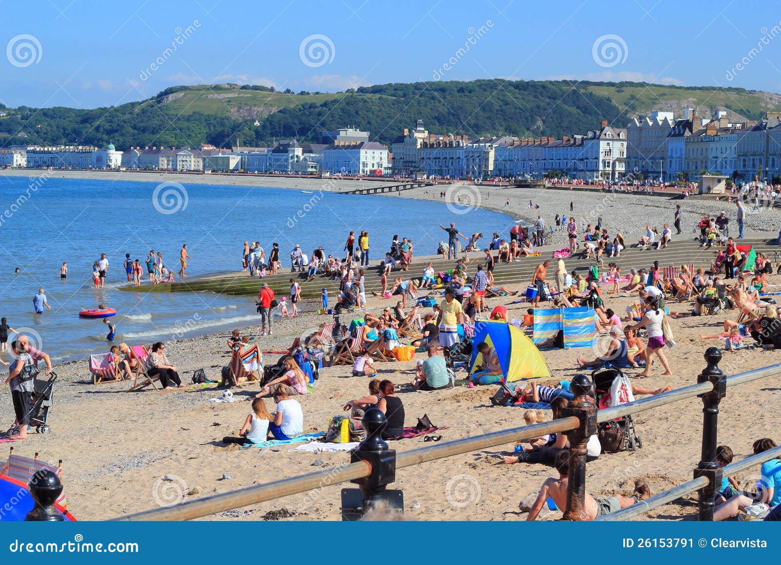 The Beach at Llandudno, Wales, UK. Editorial Photo - Image of vacation ...