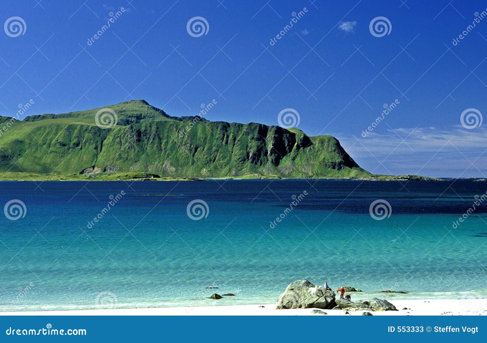 Beach at Lofot Islands stock image. Image of blau, europa - 553333