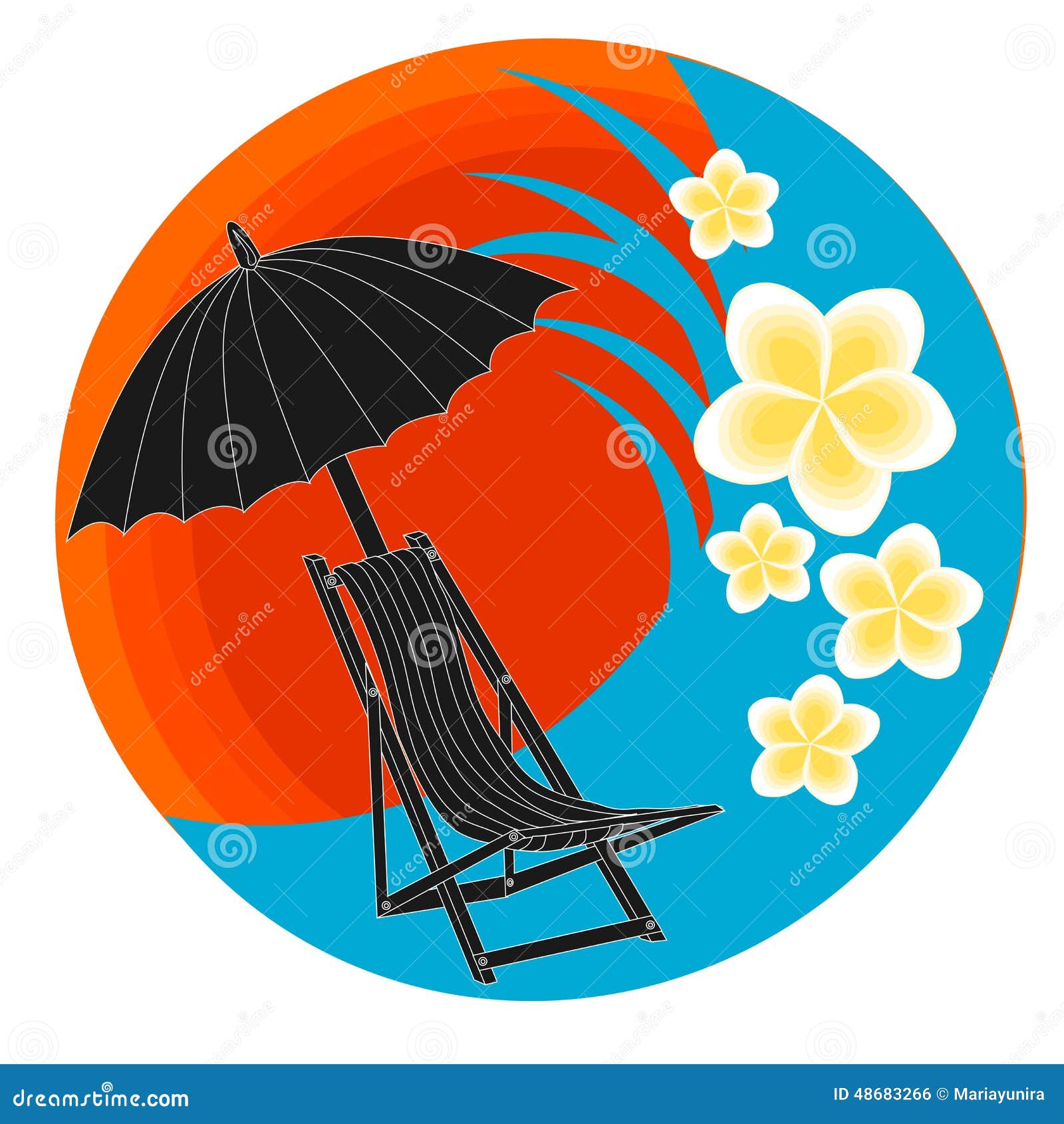 Beach Logo vector stock vector. Illustration of concept - 48683266