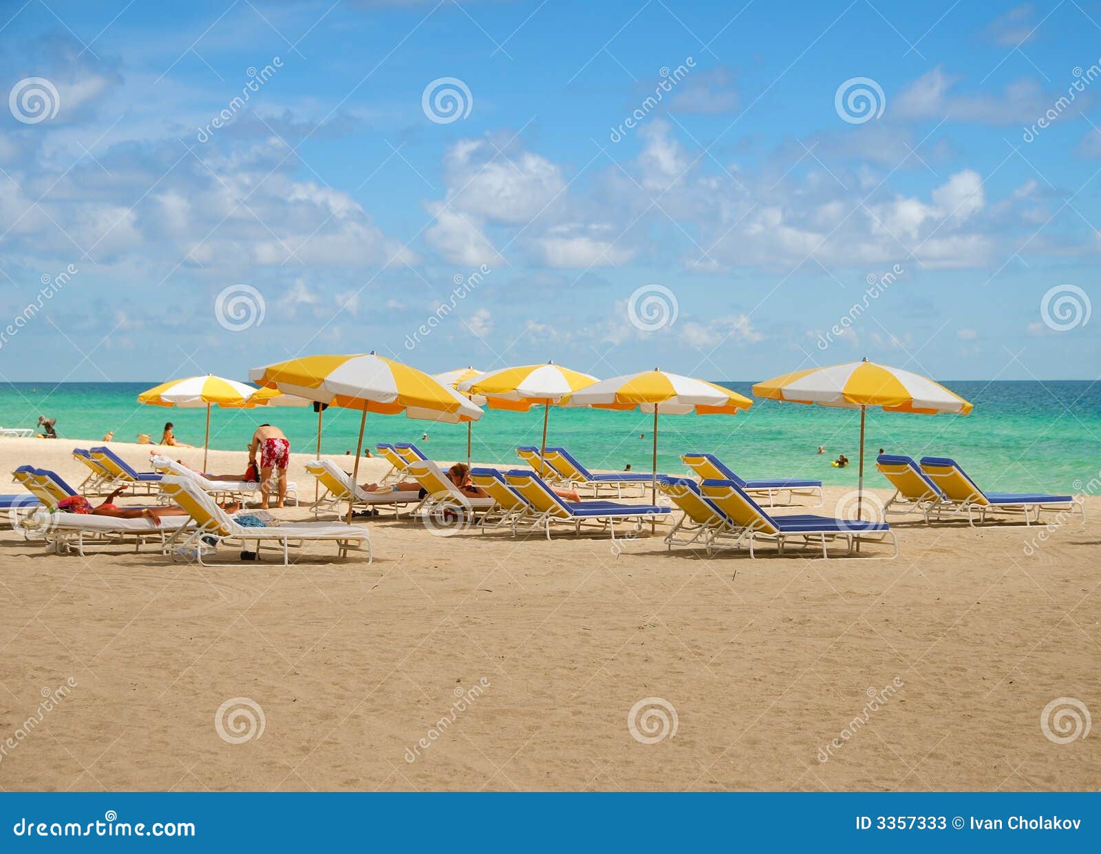 Beach lounge area stock image. Image of panorama, enjoy - 3357333