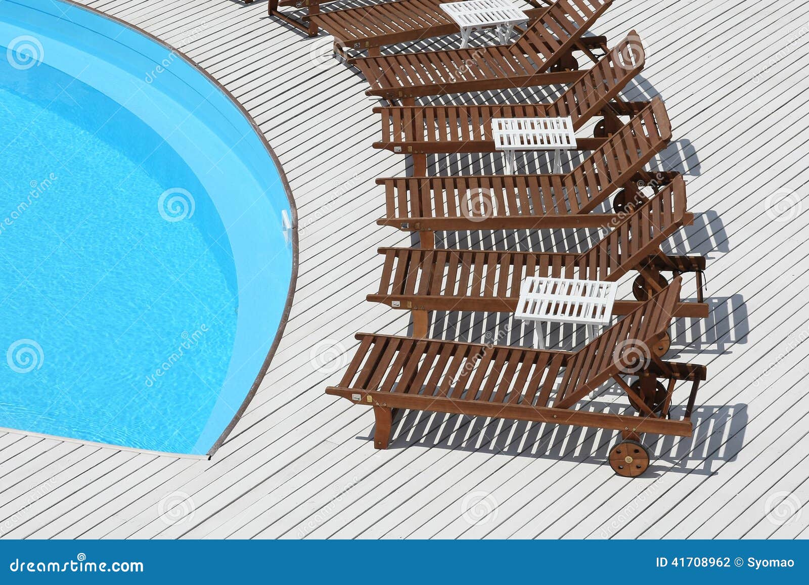 Beach Lounge Chair Near the Pool Stock Photo - Image of nature, heat ...