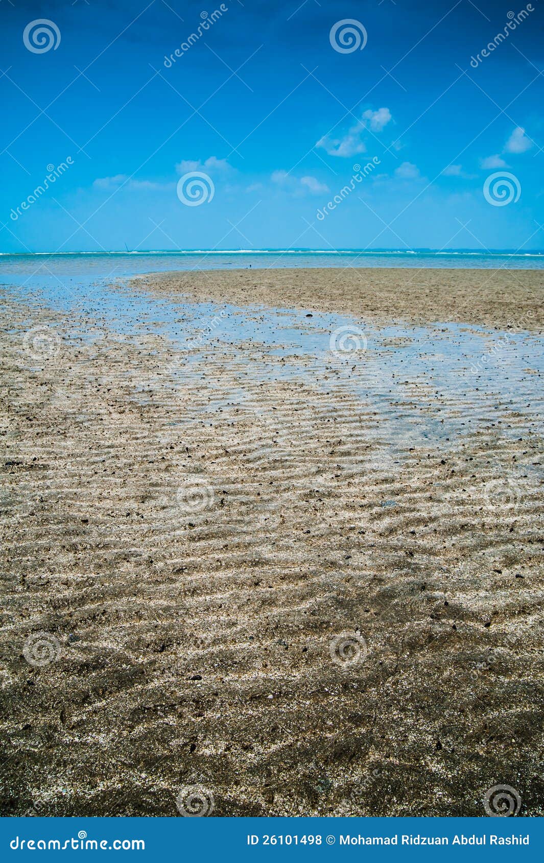 Beach on low tide stock photo. Image of beach, clouds - 26101498