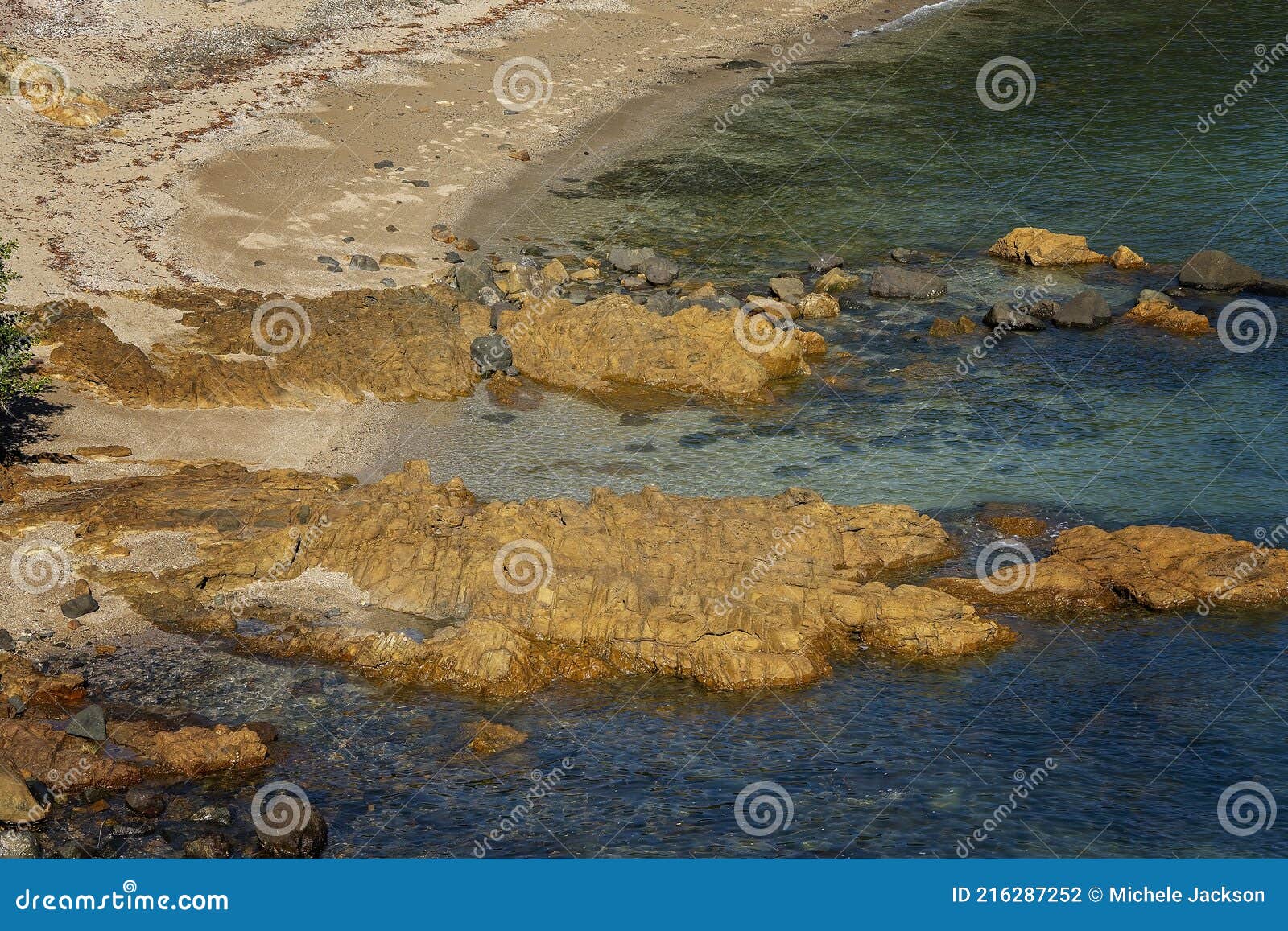 Beach at Low Tide stock photo. Image of coast, shoreline - 216287252