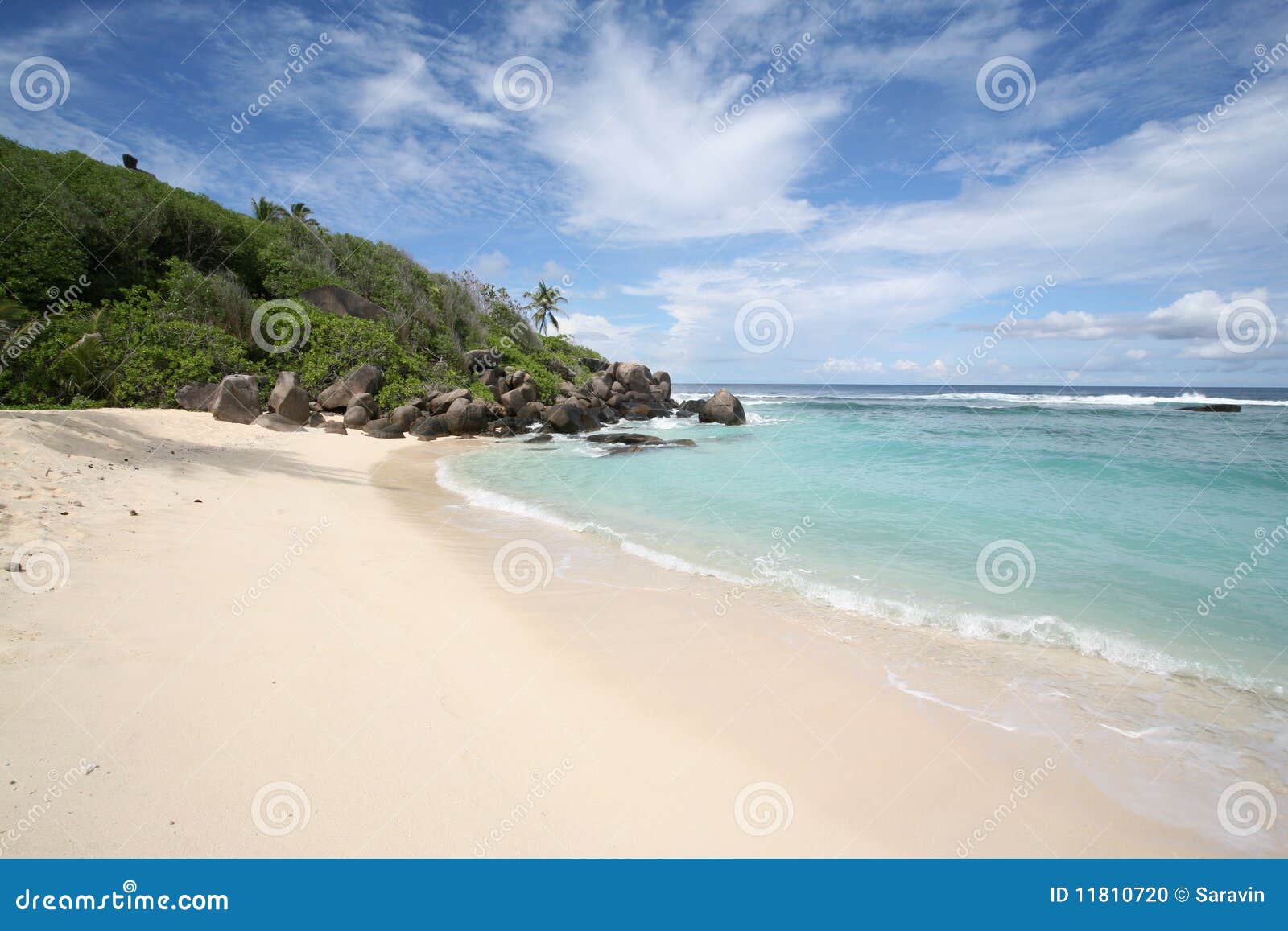 Beach in Mahe stock photo. Image of mahe, pralin, coast - 11810720