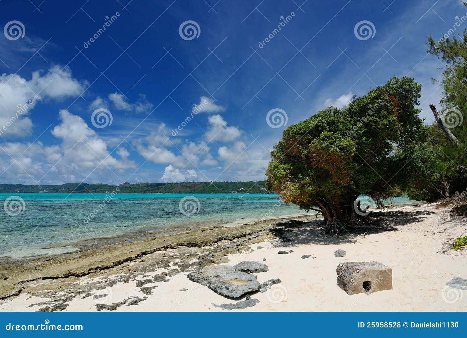 Beach in Managaha,Saipan stock photo. Image of northern - 25958528
