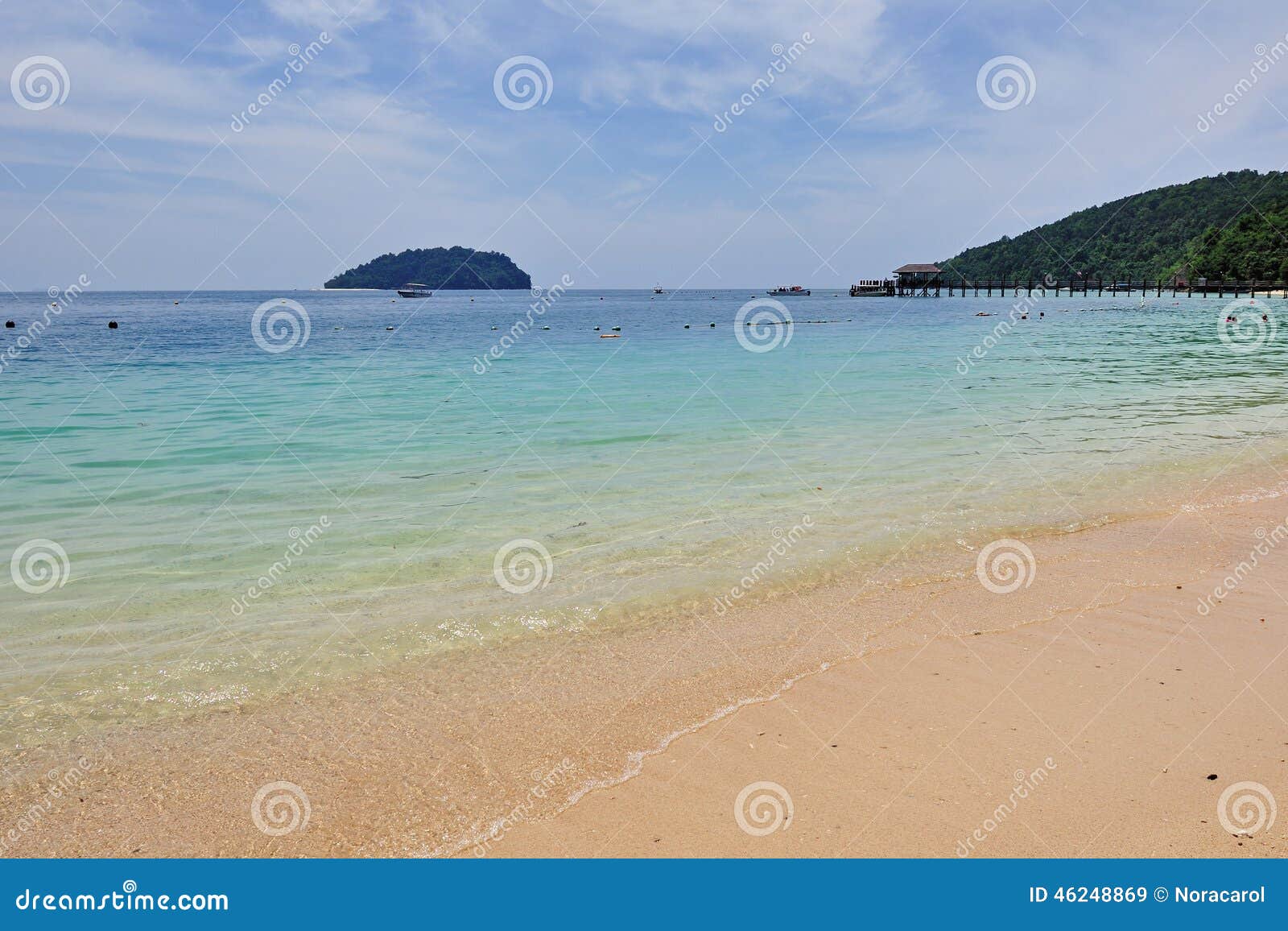 Beach at Manukan Island, Kota Kinabalu Sabah Stock Image - Image of ...