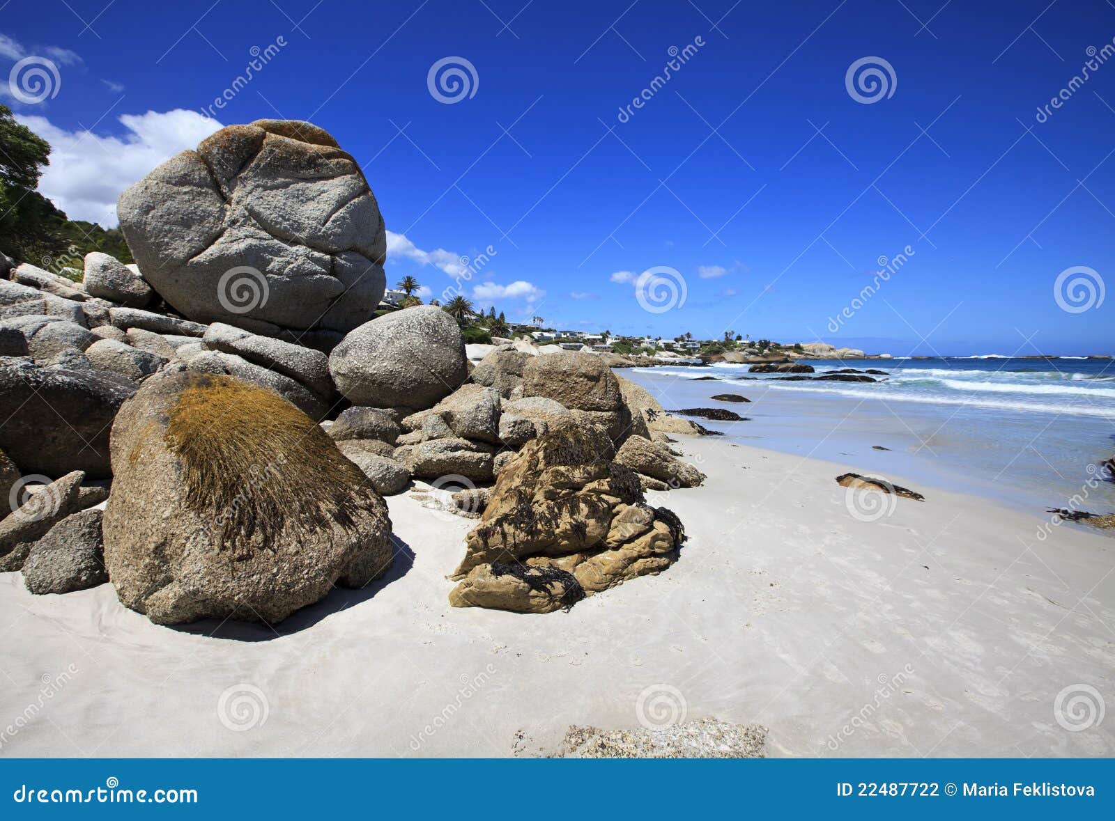 The Beach with Many Boulders Stock Photo - Image of atlantic, beautiful ...
