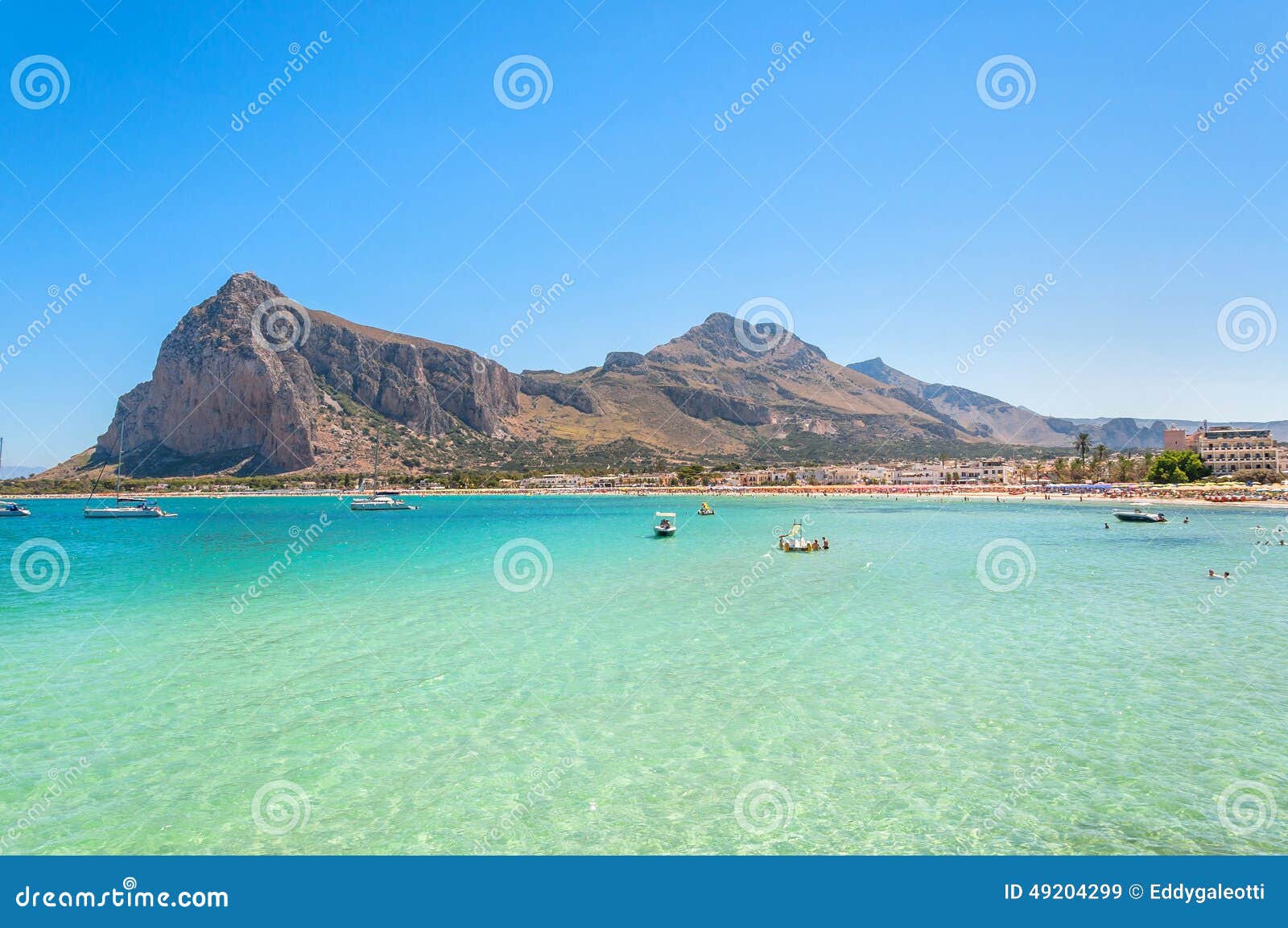 Beach and Mediterranean Sea in San Vito Lo Capo, Sicily, Italy ... Beach and Mediterranean Sea in San Vito Lo Capo, Sicily, Italy ...