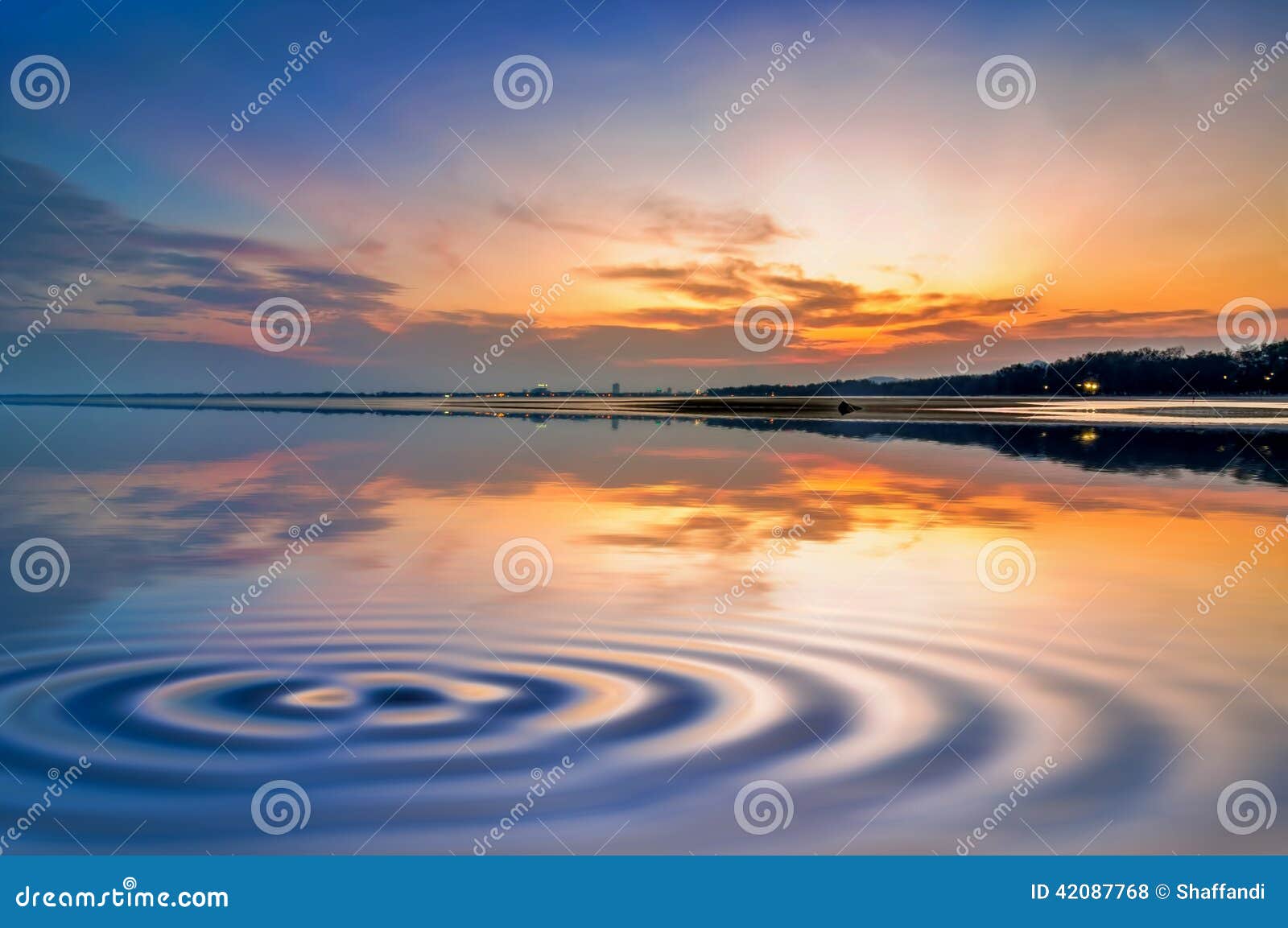 Beach mirrors the sky stock photo. Image of horizon, bright - 42087768