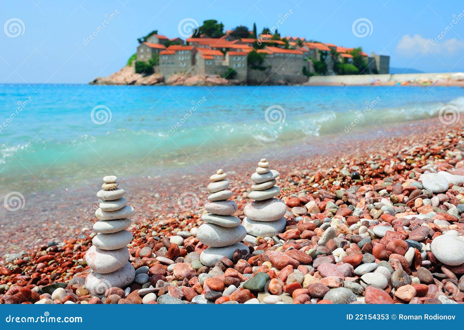 Beach in Montenegro stock image. Image of seashore, stefan - 22154353