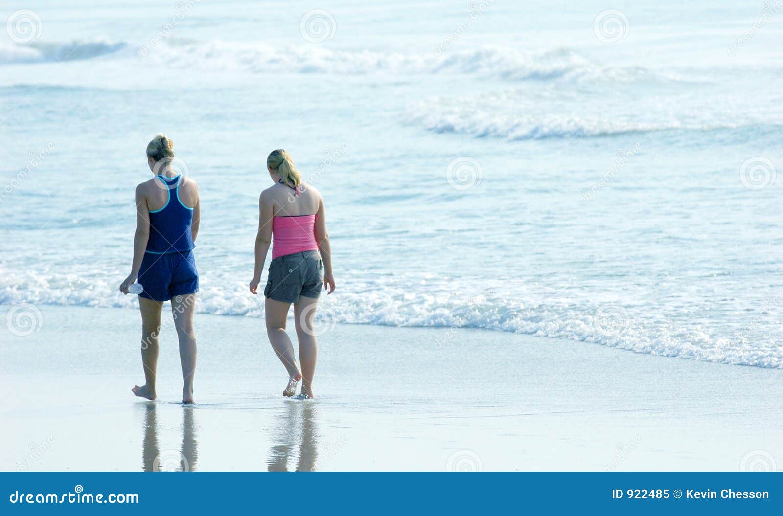 Beach morning stock image. Image of girl, people, walking - 922485