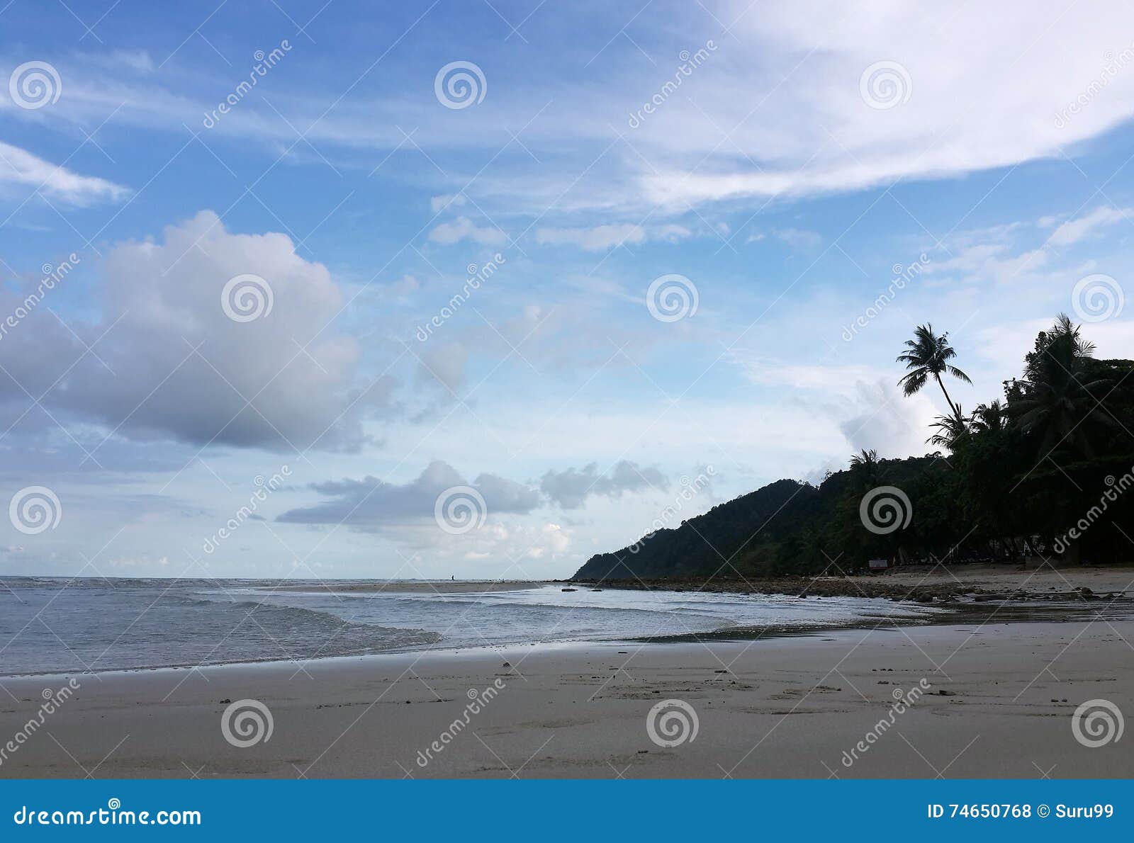 Morning Beach at Kao Chang stock photo. Image of quited - 74650768