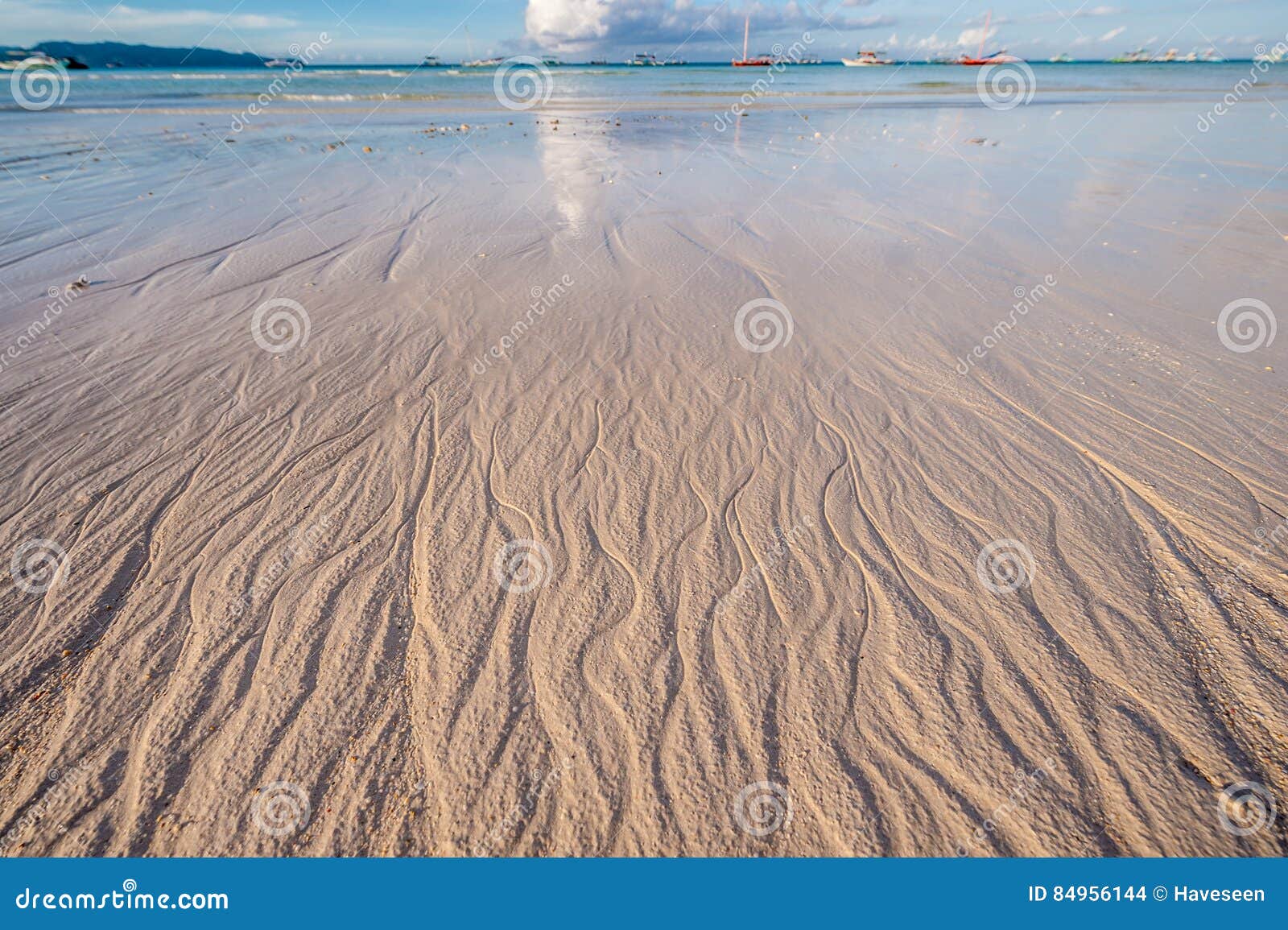 Beach at Morning, Philippines. Stock Photo - Image of philippines, blue ...