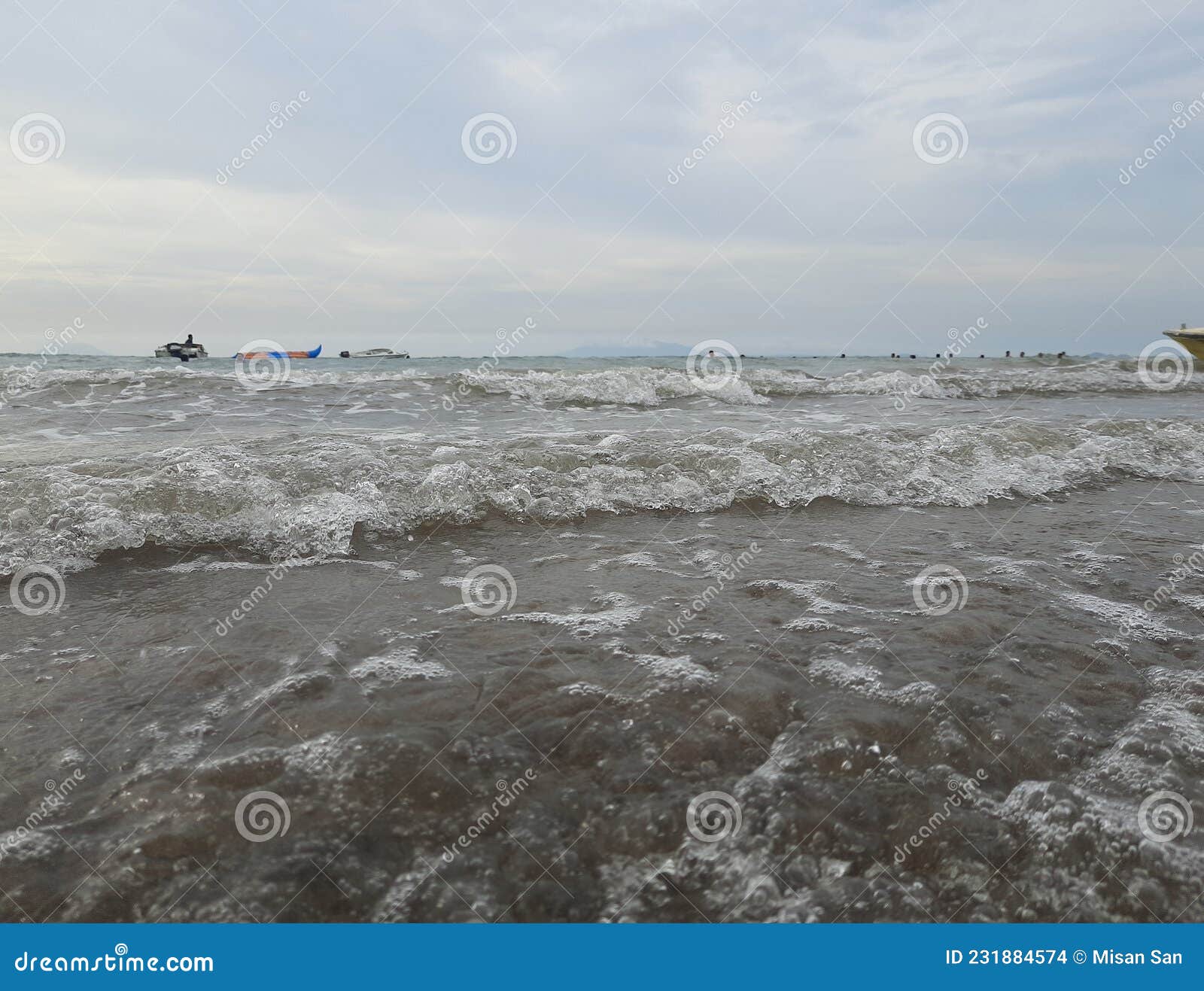 Beach in the Morning. Sand in the Beach Stock Photo - Image of morning ...