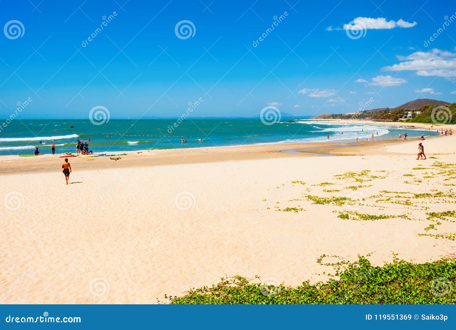 Beach in Mui Ne, Vietnam editorial stock image. Image of landscape ...