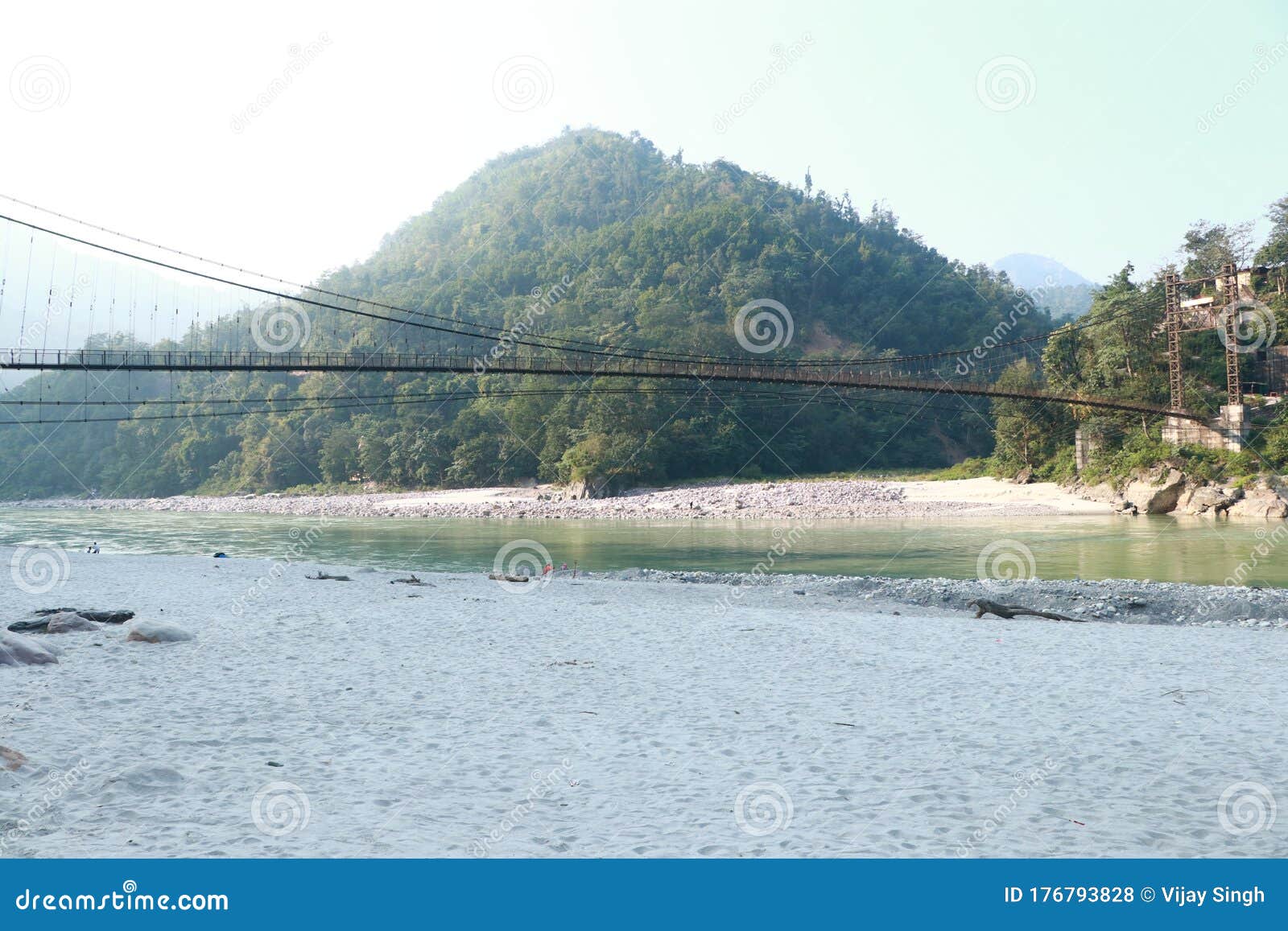 Beach Near Rishikesh on a Ganga River Stock Photo - Image of river ...