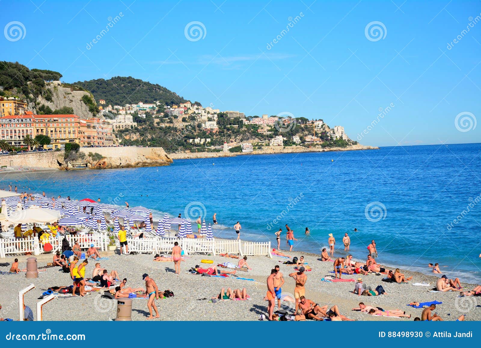Beach, Nice, France editorial image. Image of nizza, city - 88498930