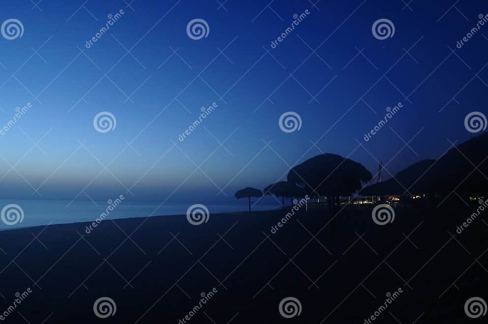 Beach by night stock photo. Image of ocean, abstract, summer - 5177164