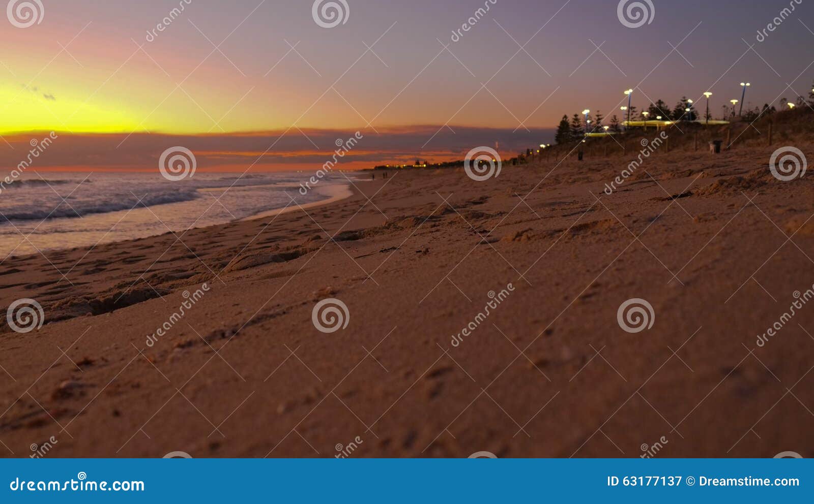 Beach at night stock image. Image of australia, sand - 63177137