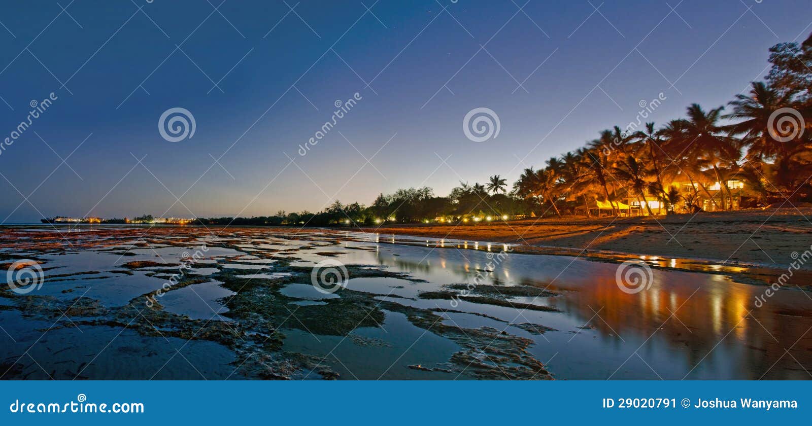 Beach night scene stock image. Image of water, night - 29020791