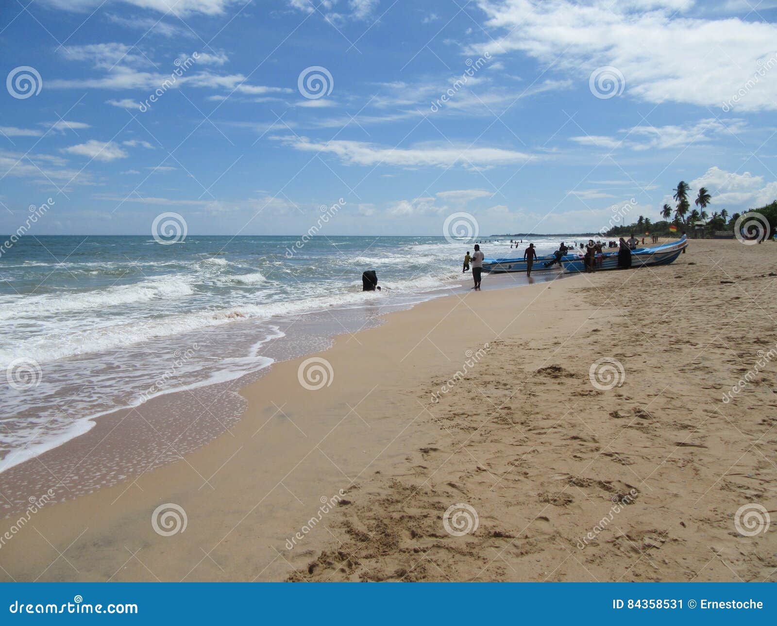On the Beach of Nilaveli / Sri Lanka Stock Image - Image of nets ...