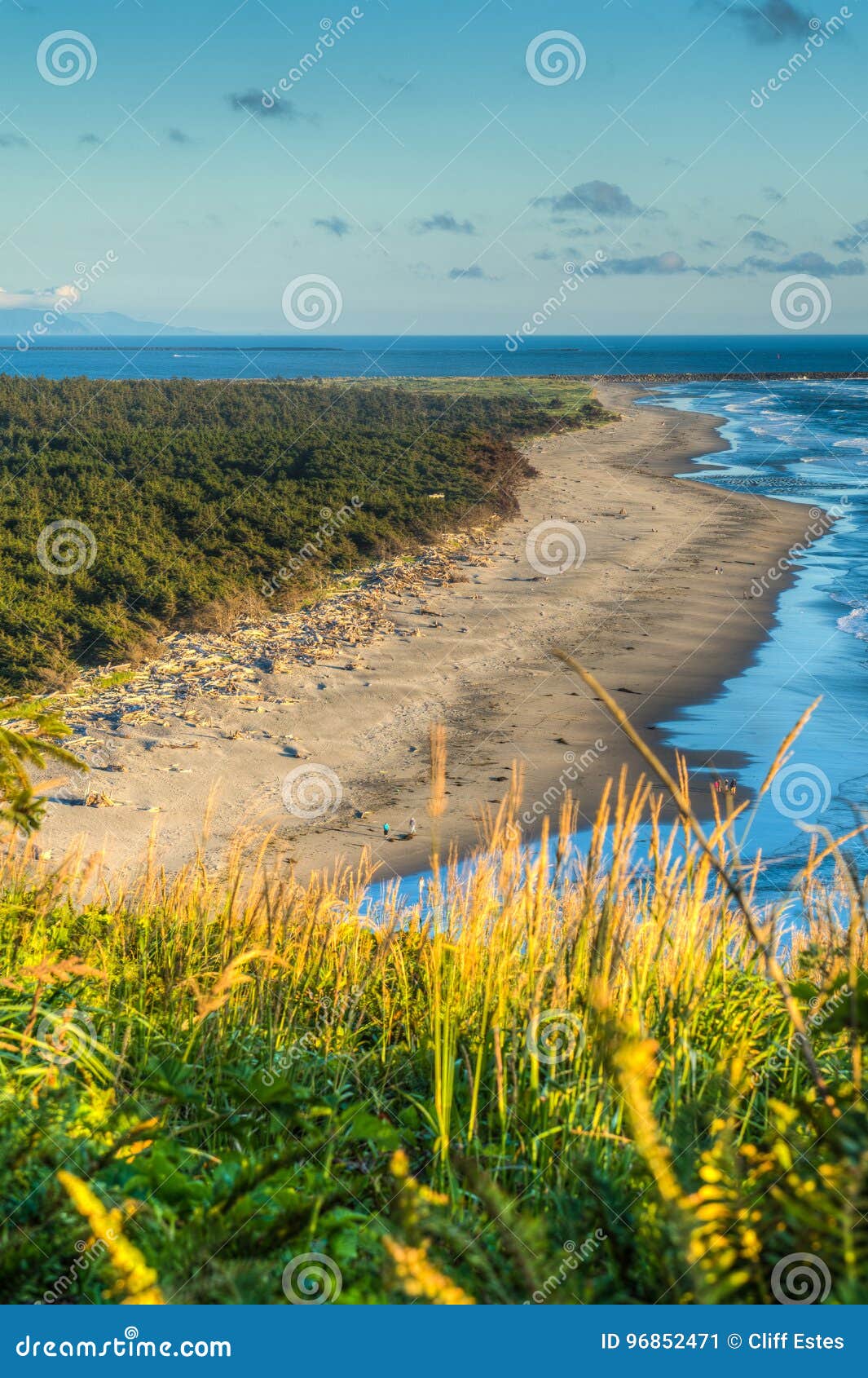 Beach at North Head Lighthouse on the Southern Washington Coast Stock ...