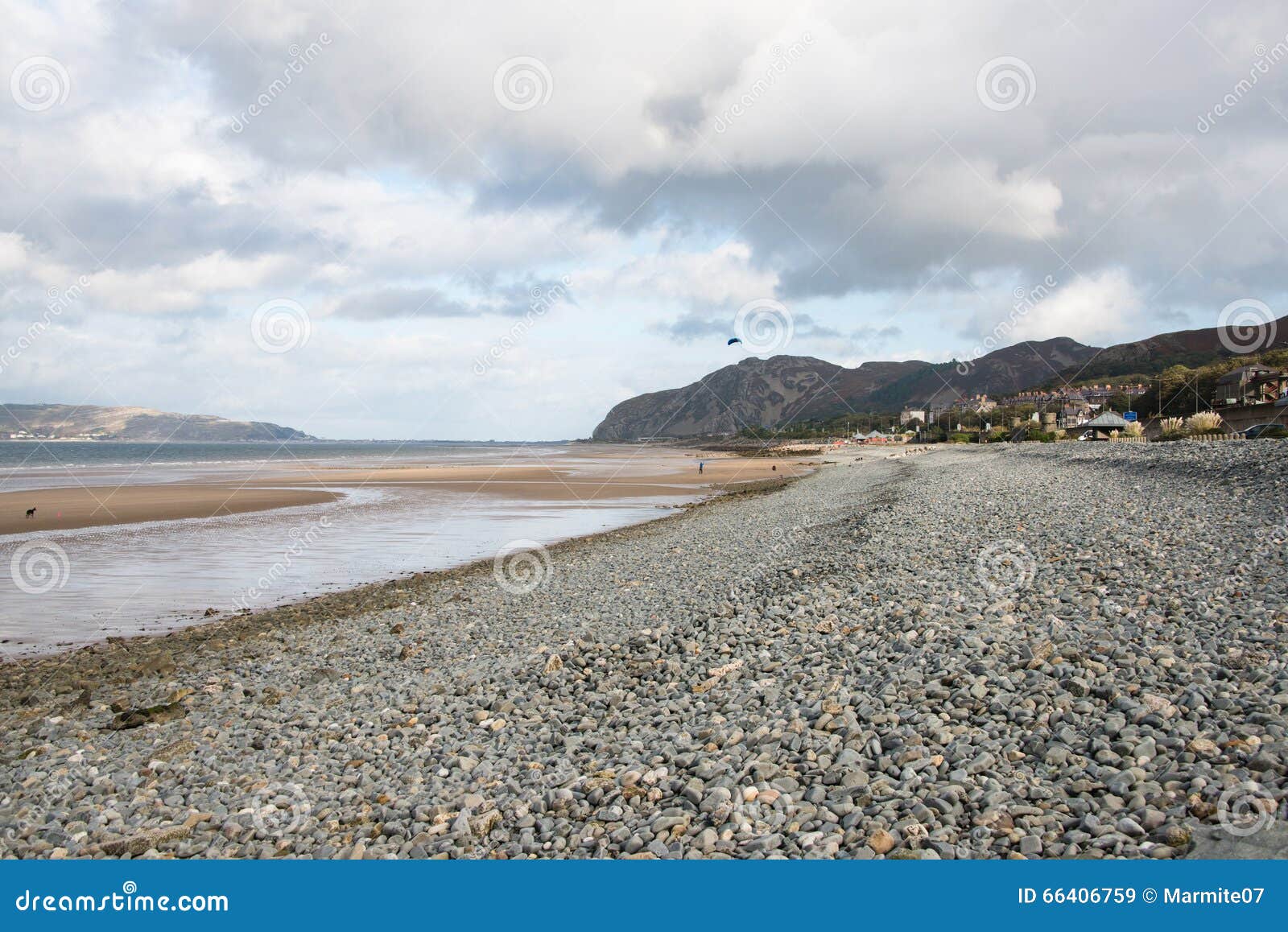 Beach in North Wales with Many Rocks and Pebbles on it Stock Image ...