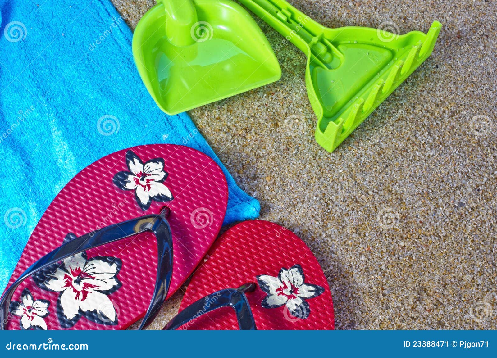 Beach objects stock image. Image of tourism, flipflops - 23388471
