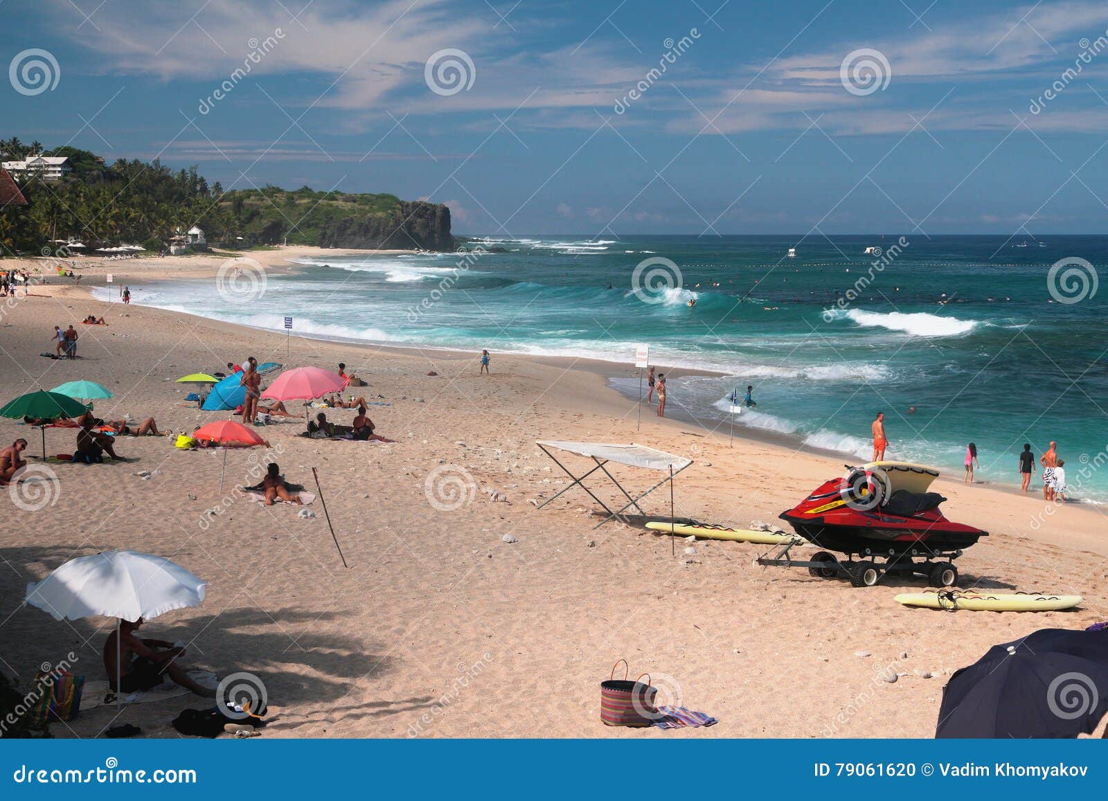 Beach and Ocean. Boucan Canot, Reunion Editorial Image - Image of ...