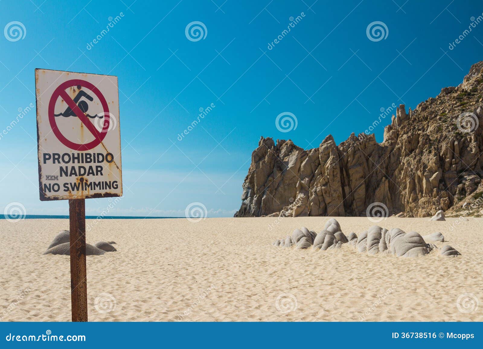 Beach Ocean Sign stock photo. Image of pacific, ocean - 36738516