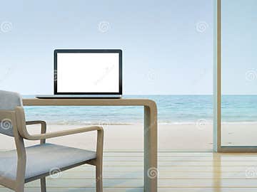 Beach office stock photo. Image of frame, room, beach - 74550824