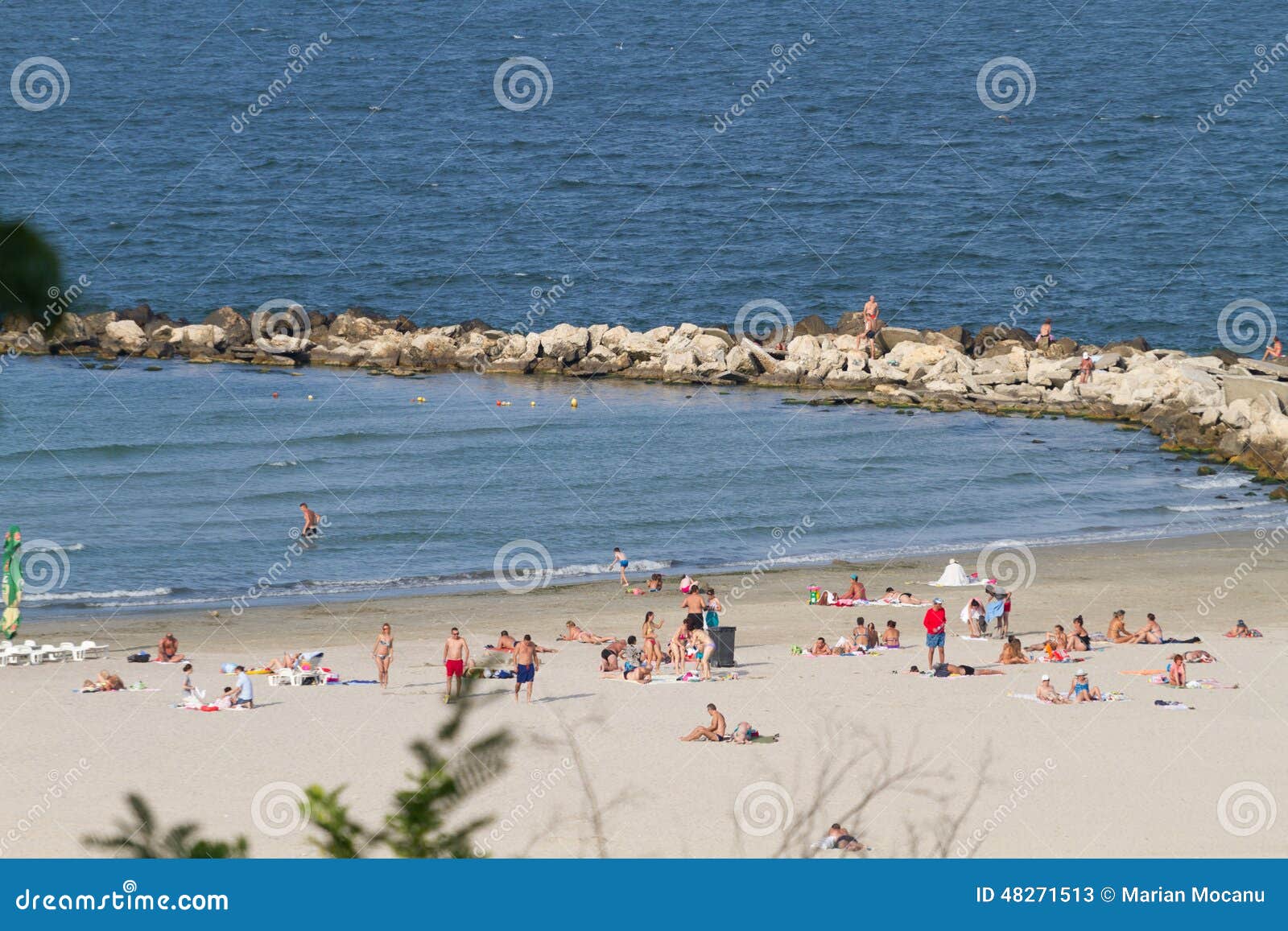Beach overview editorial stock photo. Image of beach - 48271513