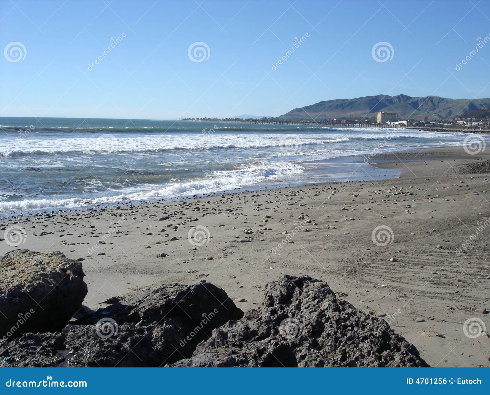 Beach in Oxnard, CA stock photo. Image of water, hotel - 4701256