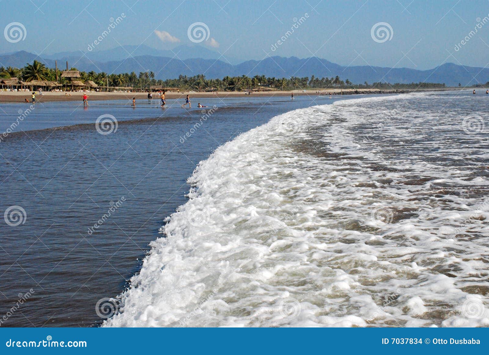 Beach on the Pacific Ocean in Mexico Stock Photo - Image of coast ...