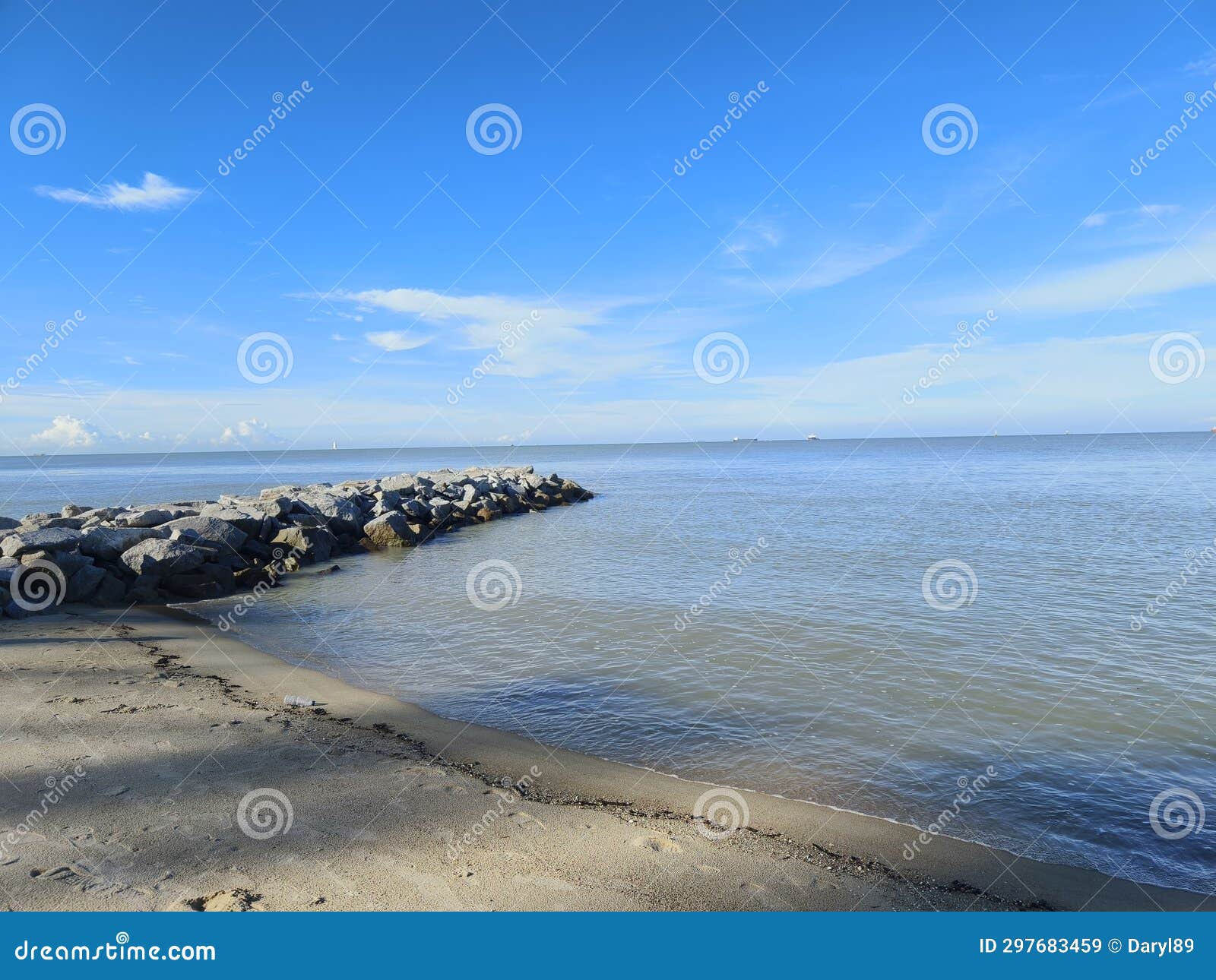 Beach at Pantai Puteri Melaka Stock Image - Image of melaka, beach ...