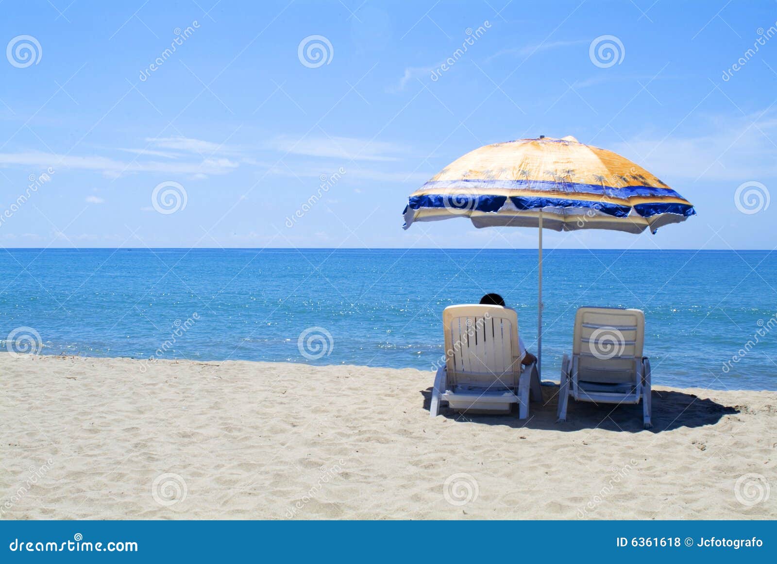 Beach parasol 1 stock photo. Image of shore, blue, shoreline - 6361618