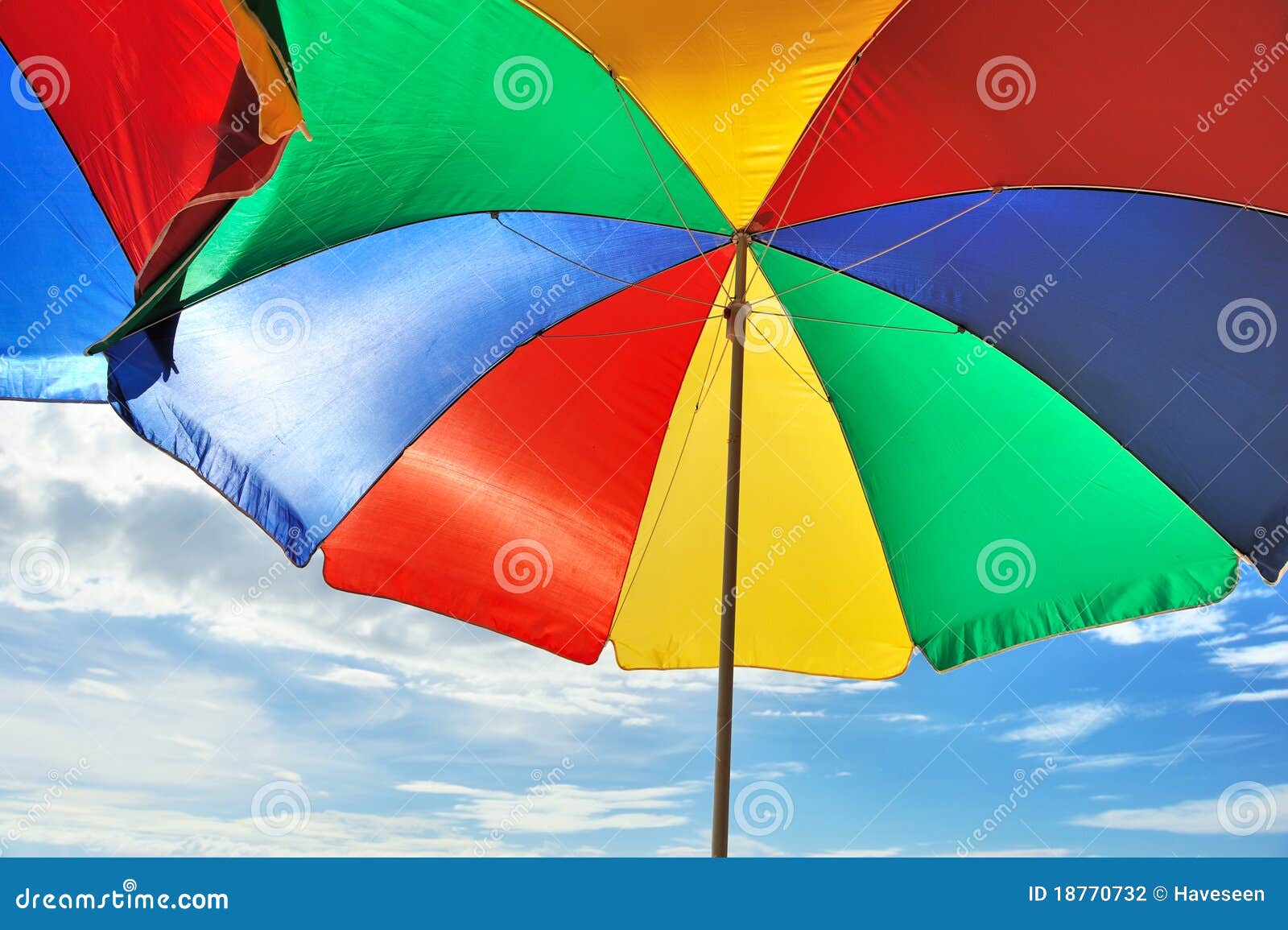 Beach parasol stock photo. Image of beach, atlantic, tourist - 18770732
