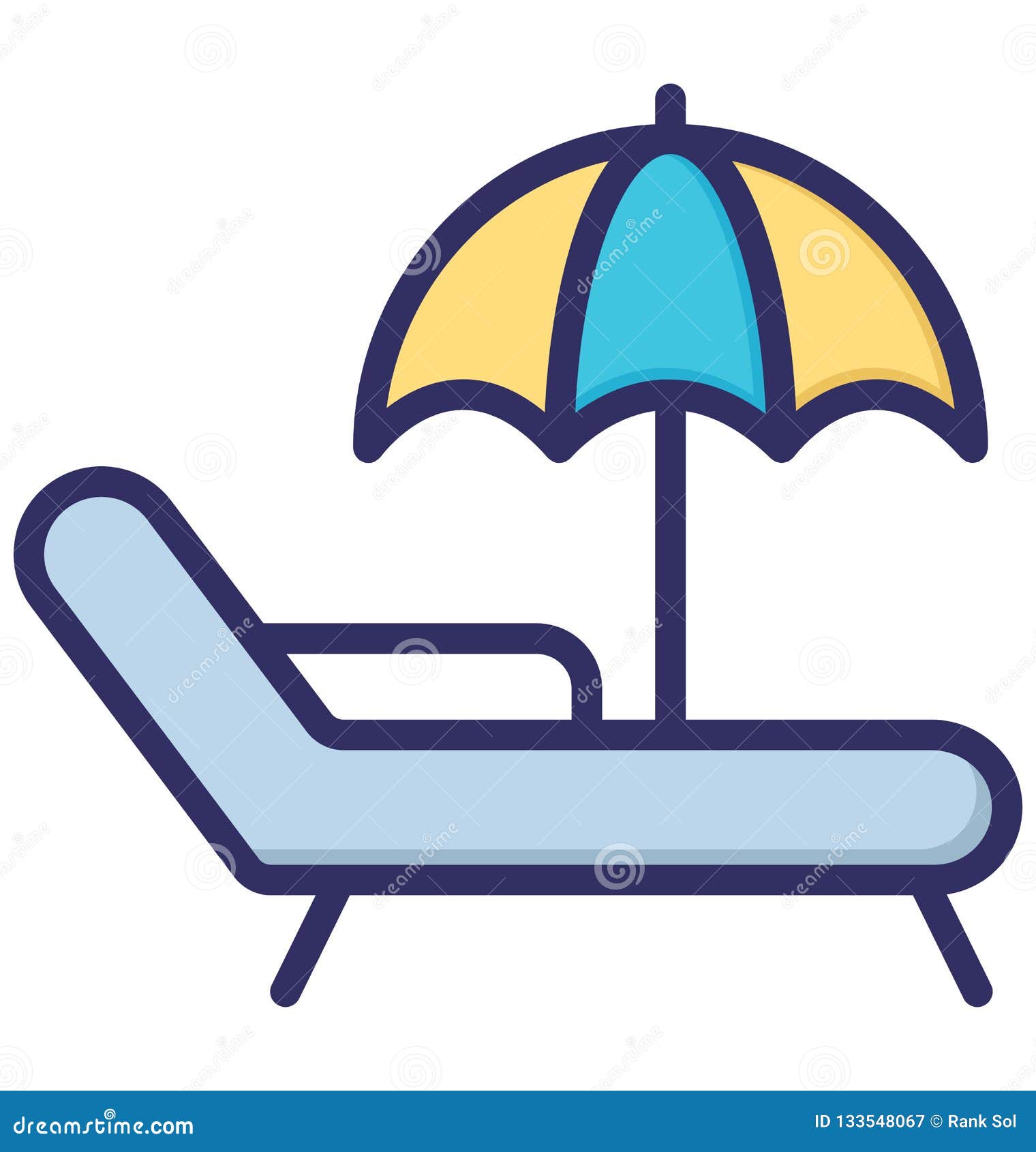 Beach, Parasol Isolated Vector Icon that Can Be Easily Modified or ...